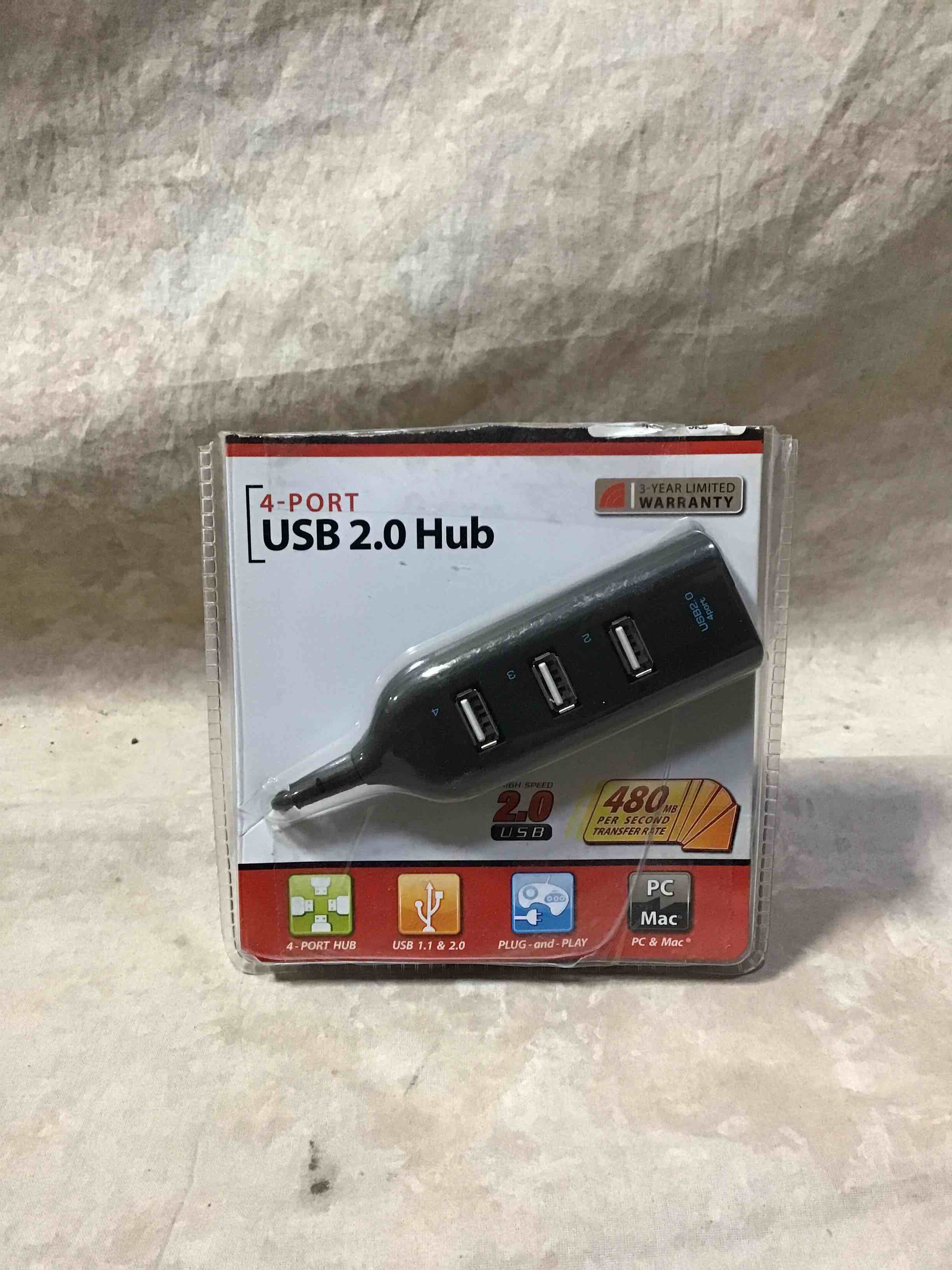 Inland 4-Port USB 2.0 Hub