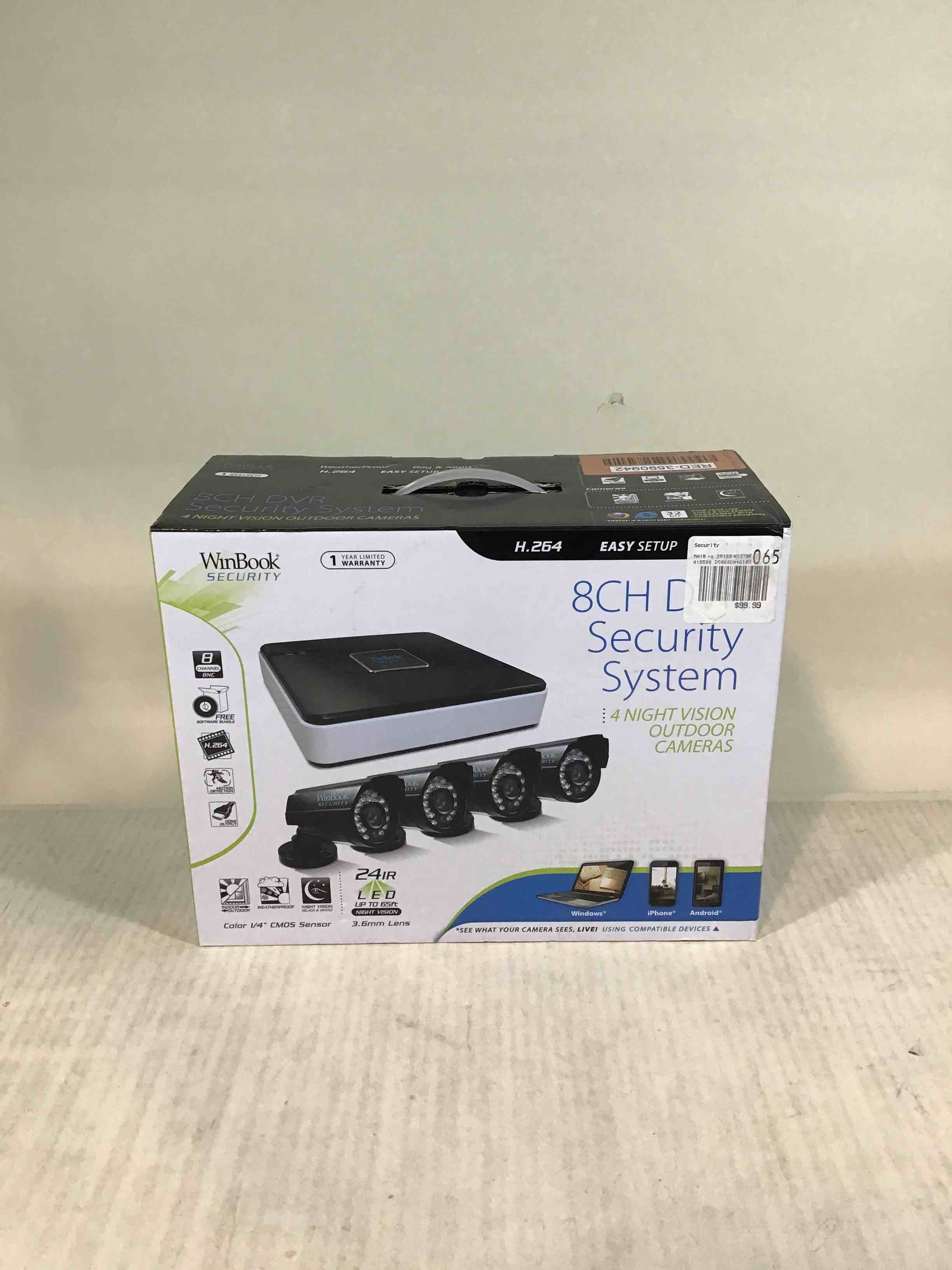 WinBook 8CH Security System