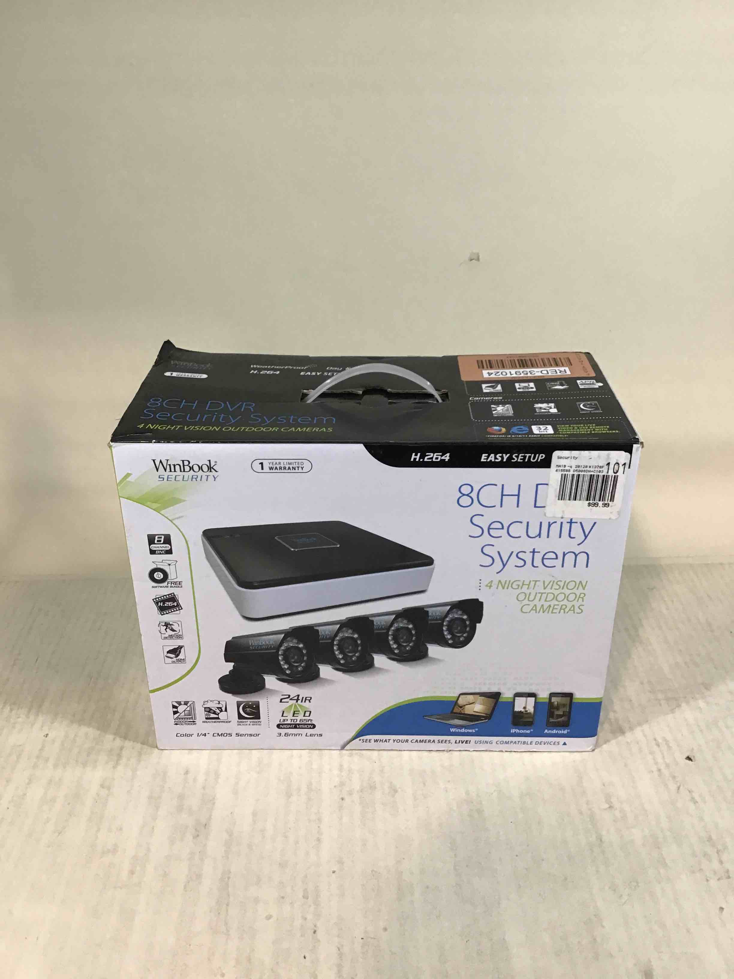 WinBook 8CH Security System