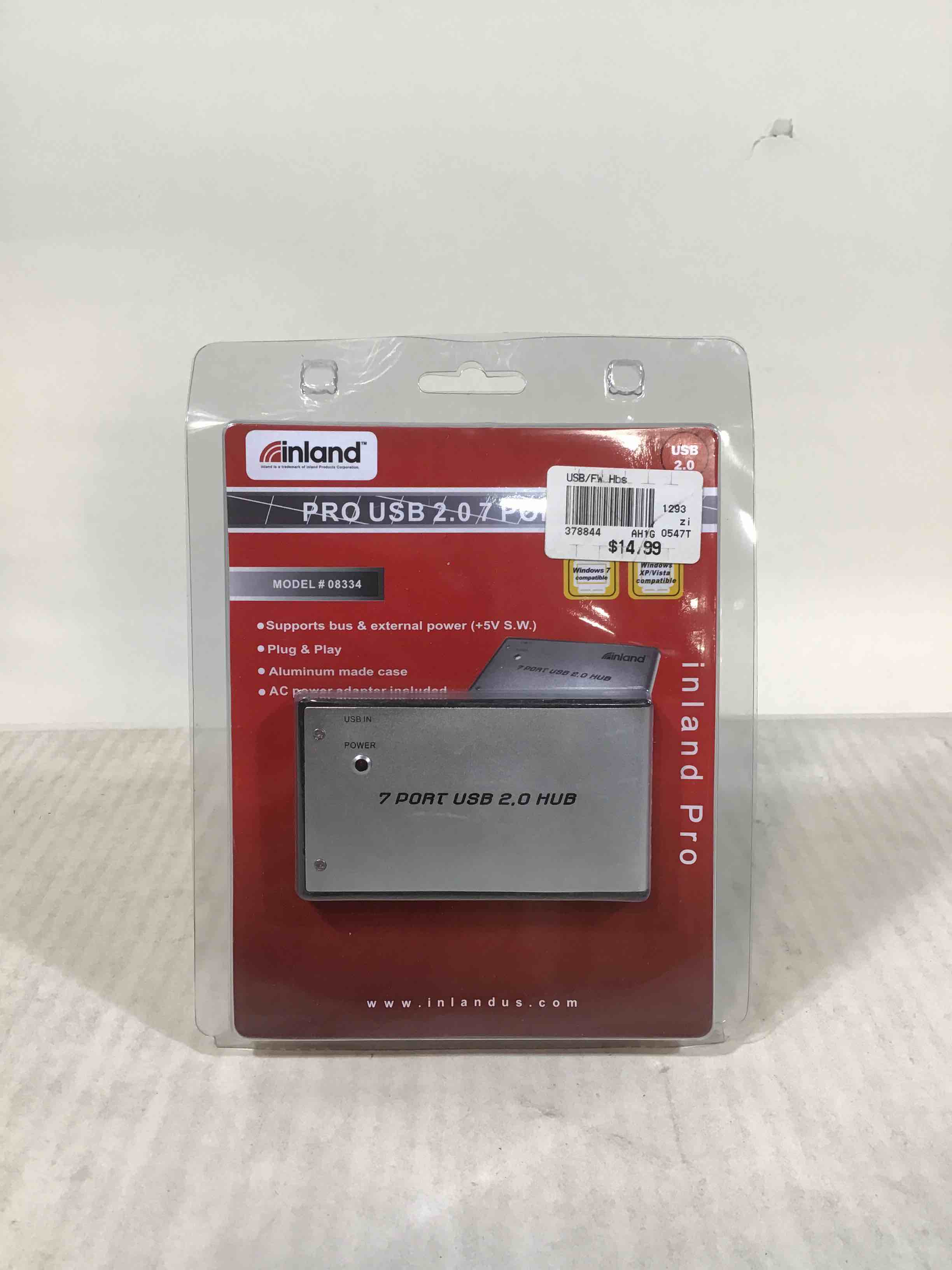 Inland Pro USB 2.0 7 Port Hub