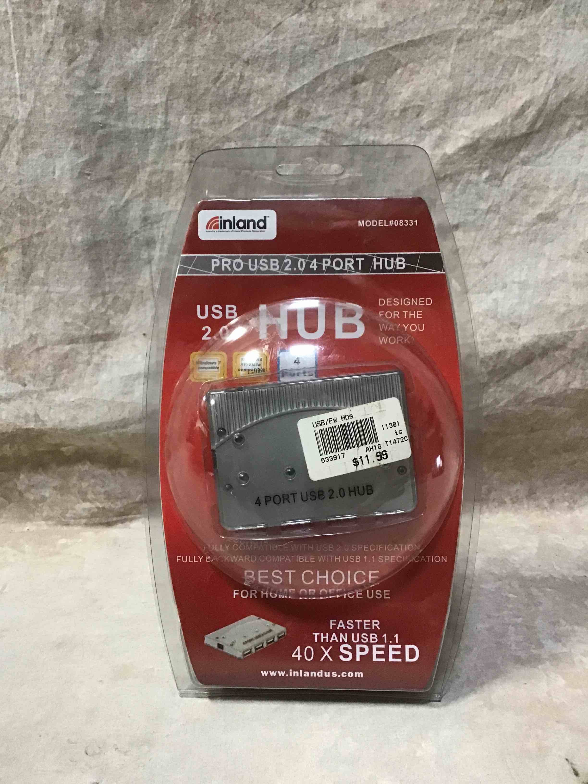 Inland Pro USB 2.0 Port Hub