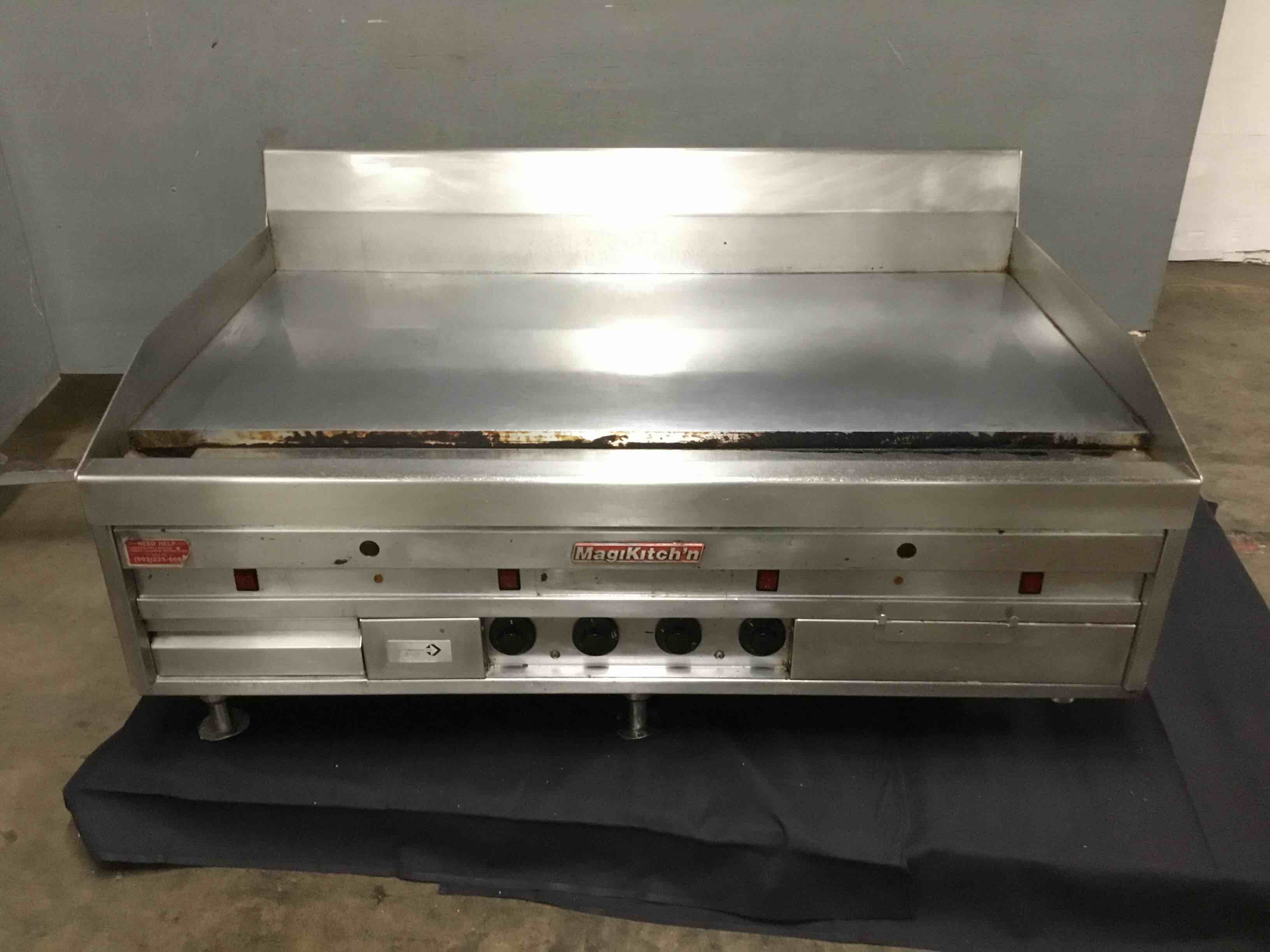 MagiKitchn 48 Inch Stainless Steel Natural Gas Thermostat Controlled ...
