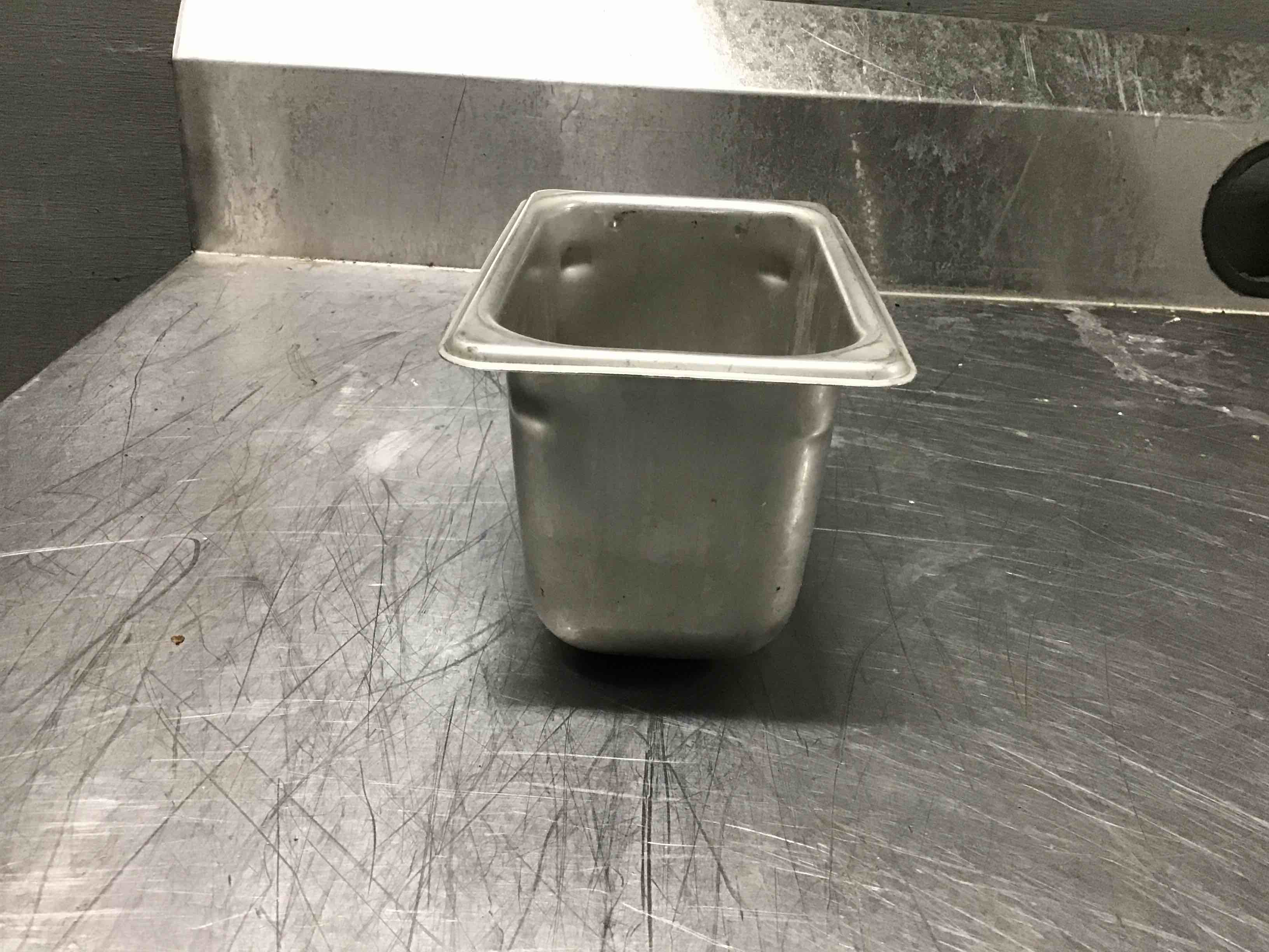 Stainless Steel 4 Inch Deep One Ninth Size Insert Pans