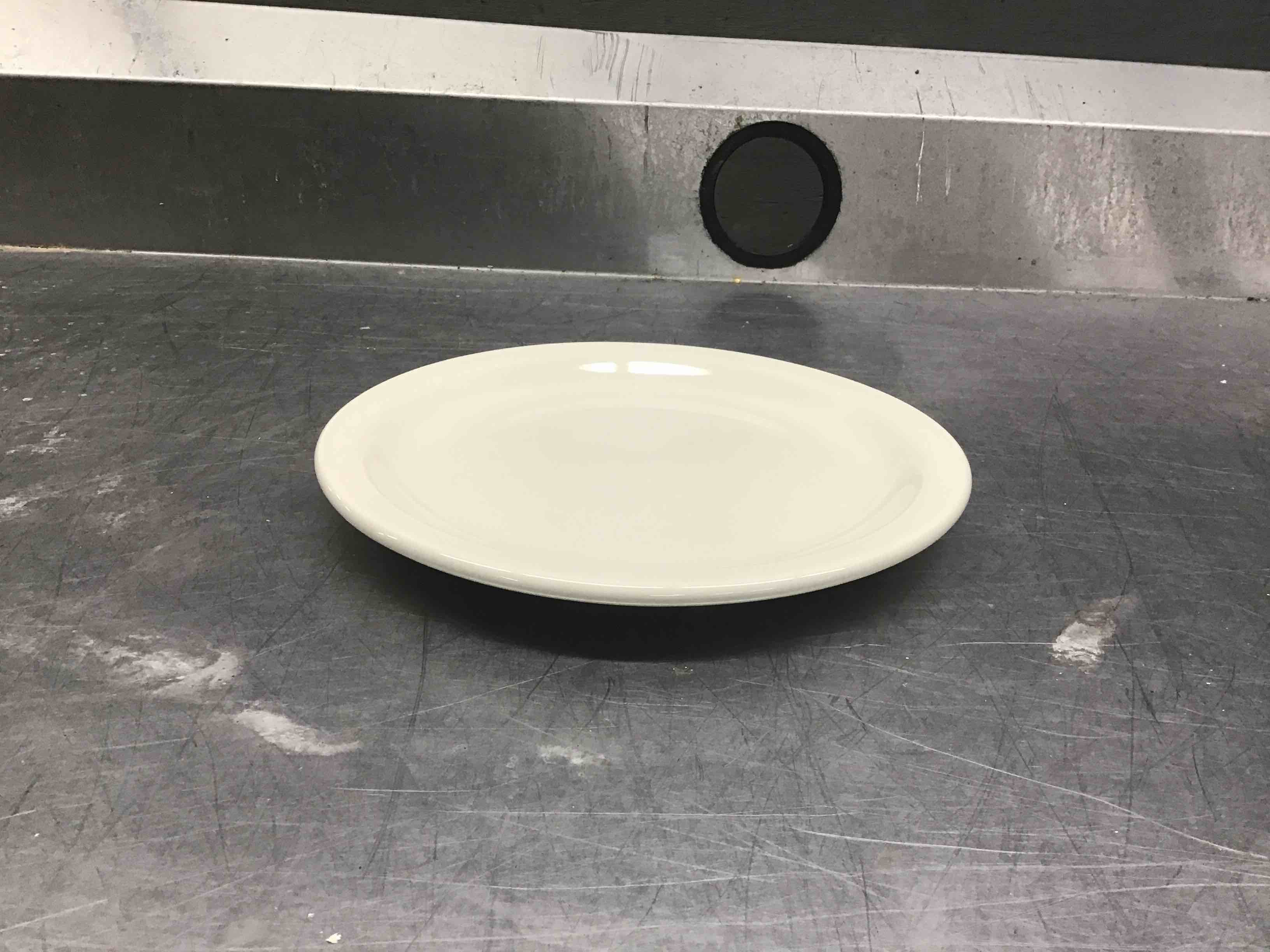 World Ultima China White 9 Inch Ultima Cream White Narrow Rim Round ...