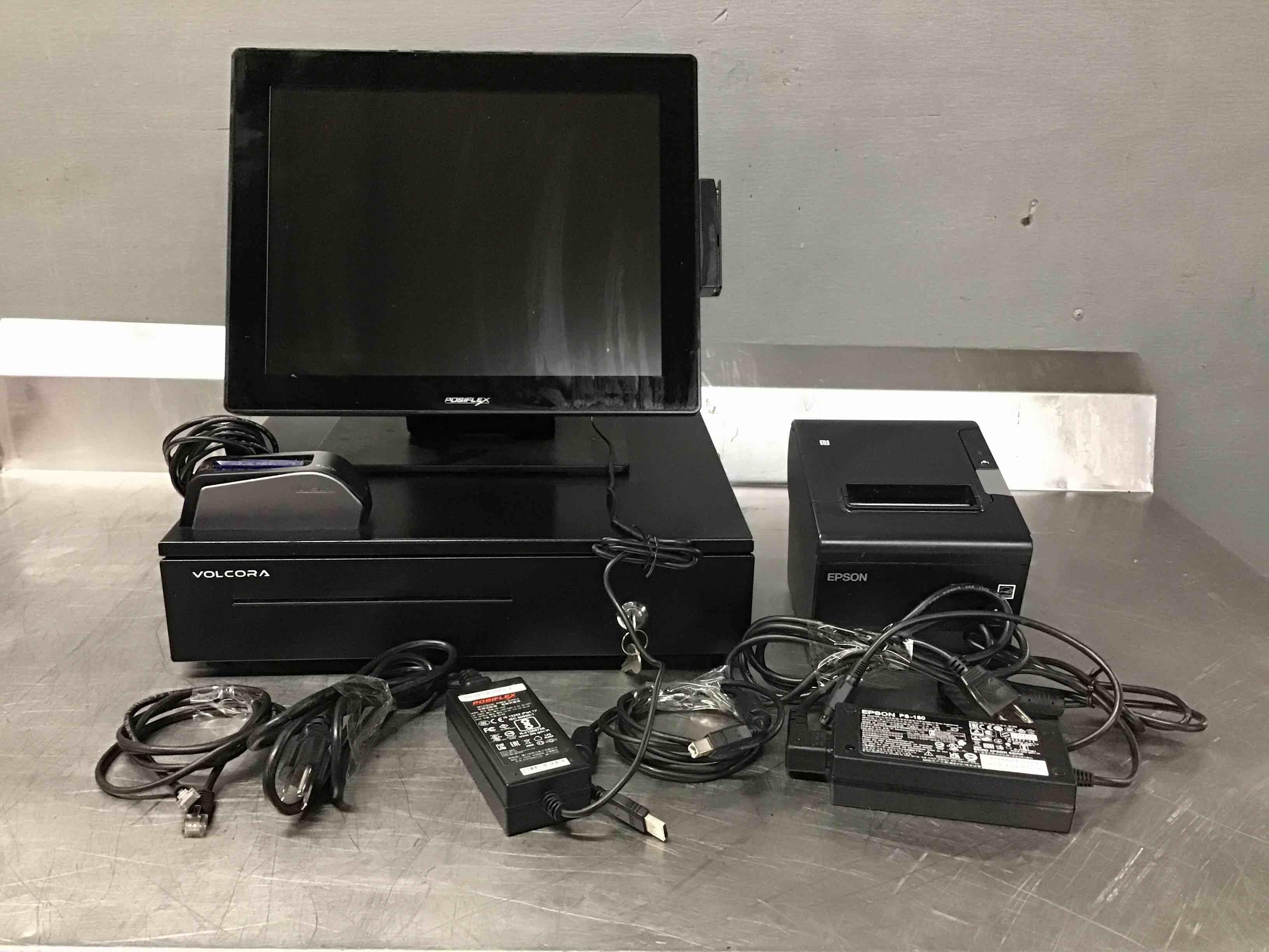 POS System Including Posiflex Terminal Monitor, Epson Thermal Receipt ...