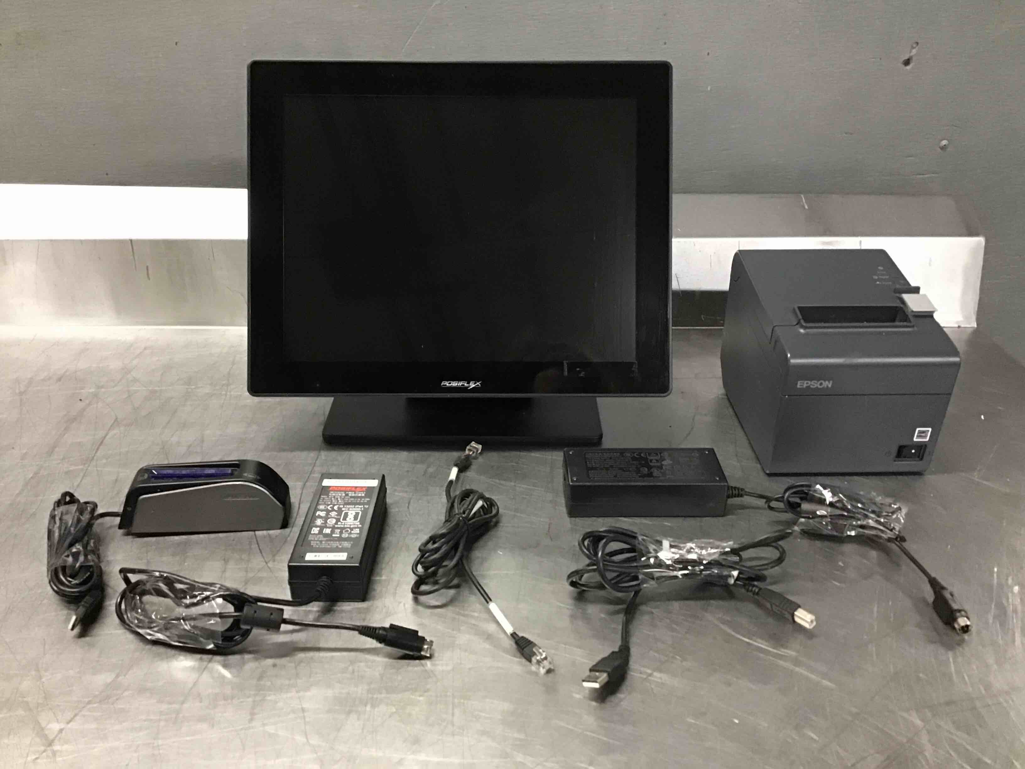 POS System Including Posiflex Terminal Monitor, Epson Thermal Receipt ...