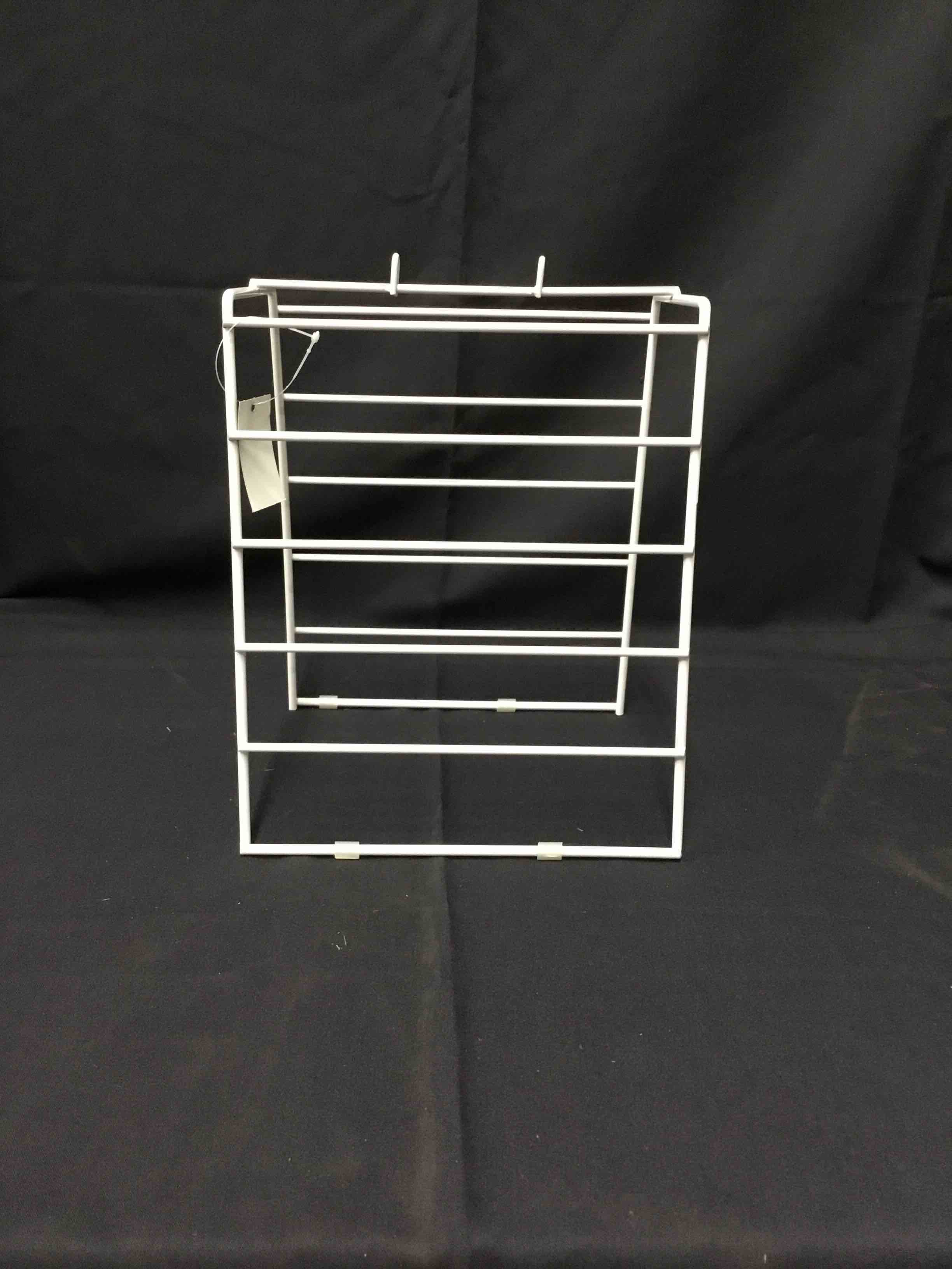 Hubert White Wire Deli Bag Holder