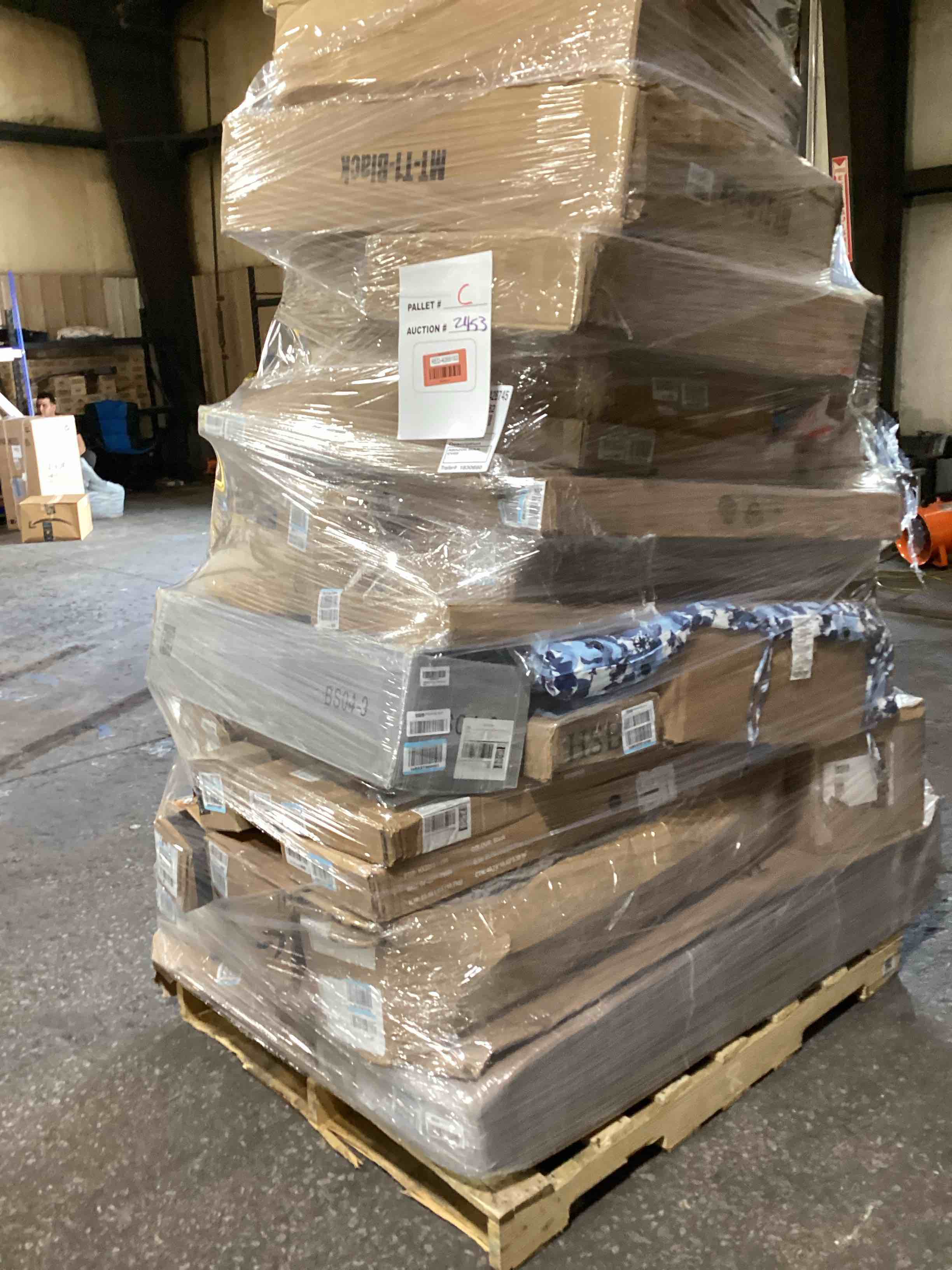 C1 skid pallet boxes surprise ( good condition or as is) 25 items or more