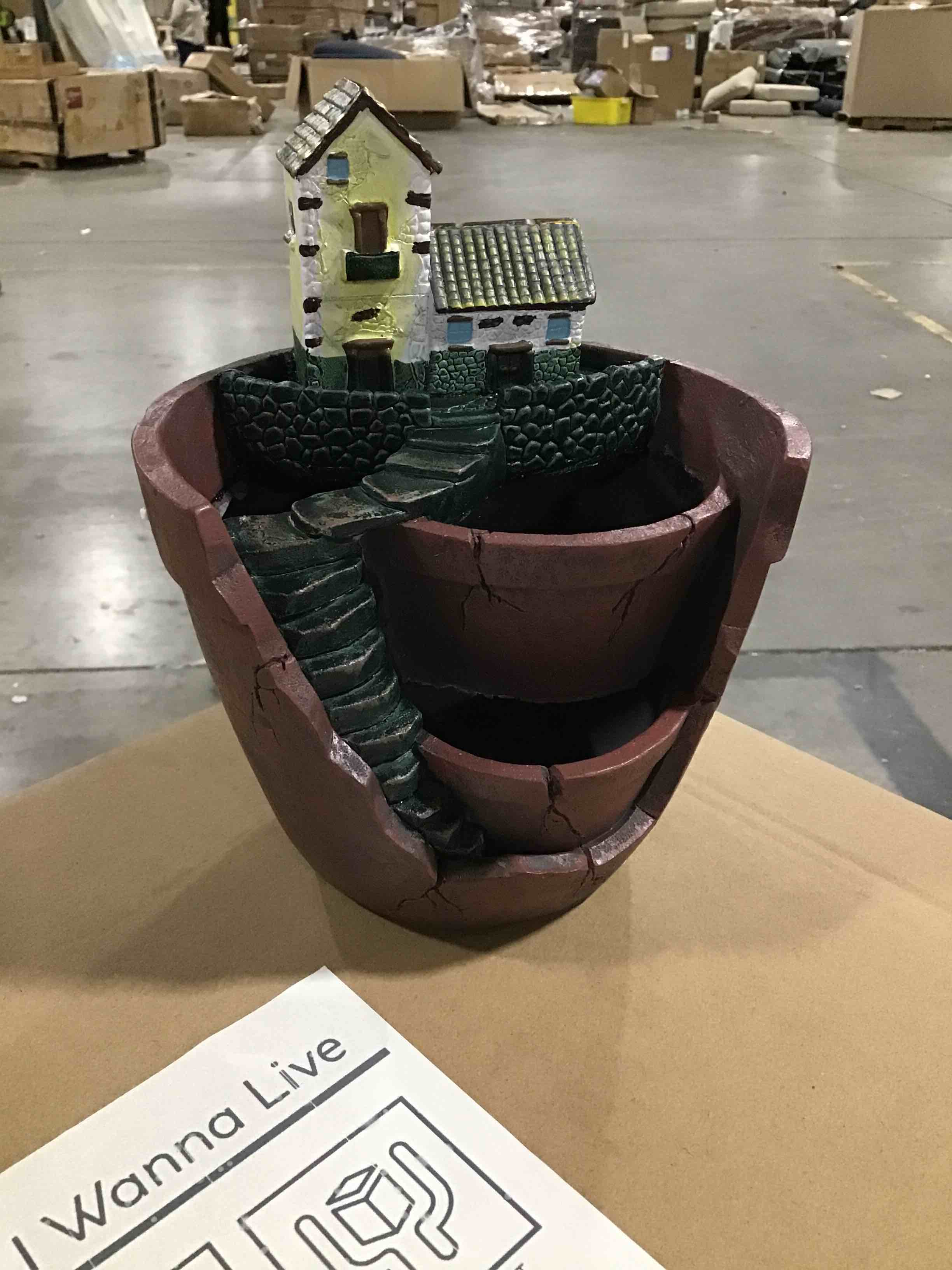 small lake house planter pot