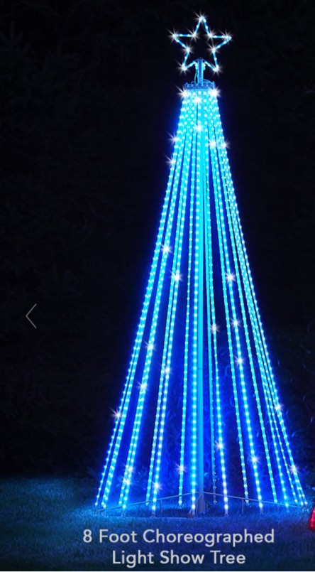 The Choreographed Light Show Tree 8' Tree. With 1,036 LEDs. 39 Diam ...