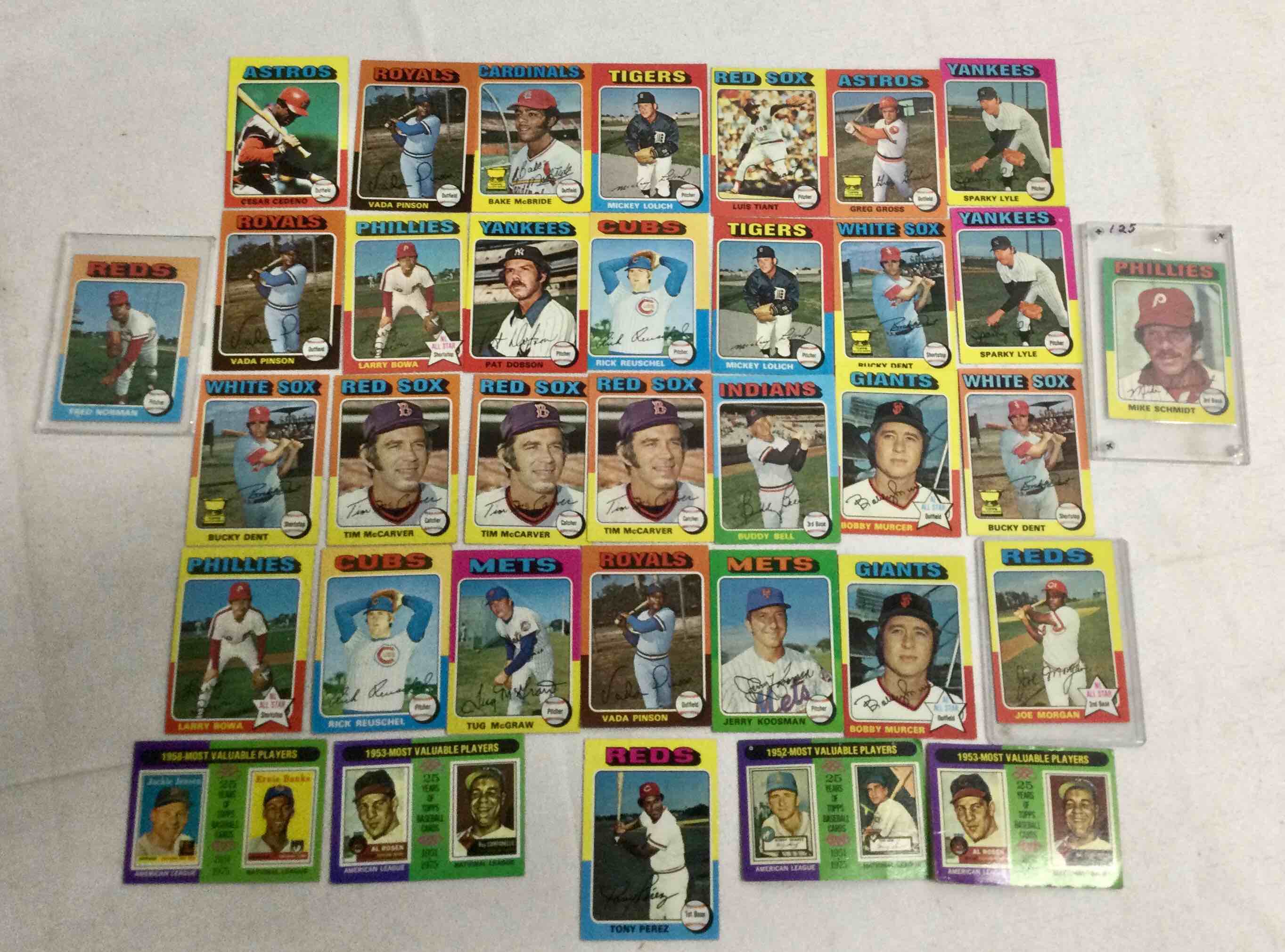 1975 Topps Chewing Gum Baseball Cards (35)