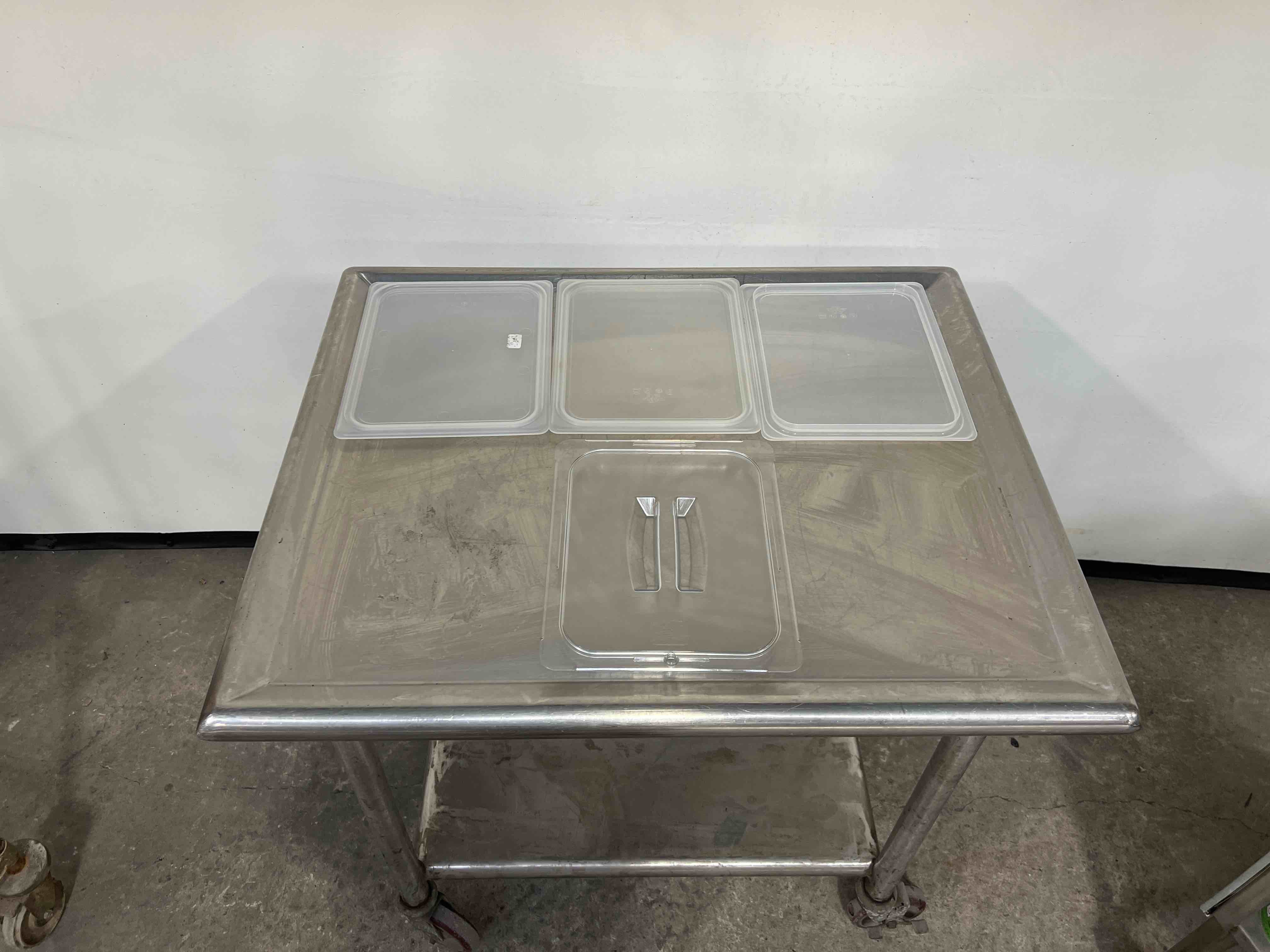 VARIOUS HALF SIZE PLASTIC INSERT PAN LIDS