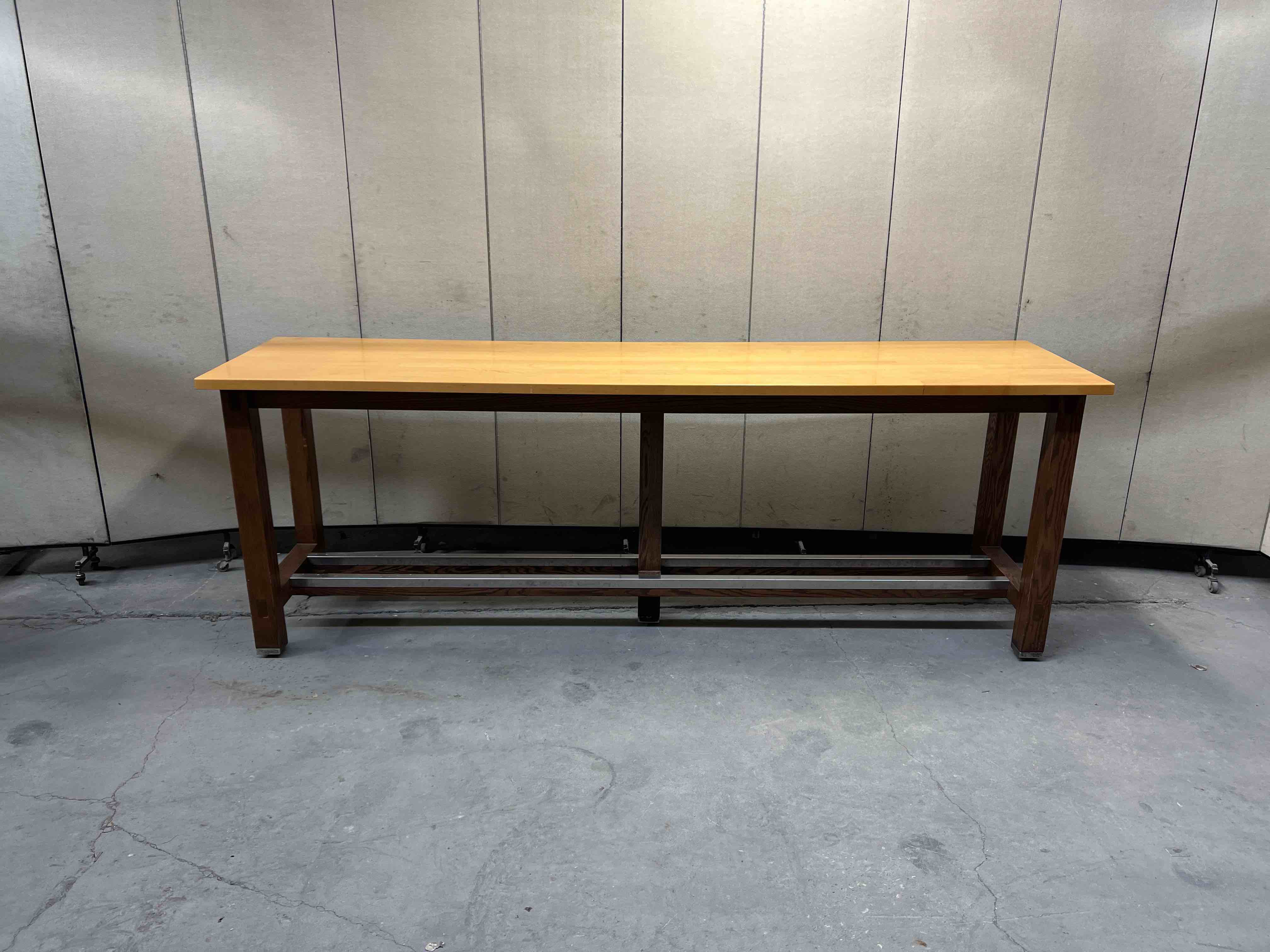 SOLID WOOD BAR HEIGHT 120 INCH TABLE