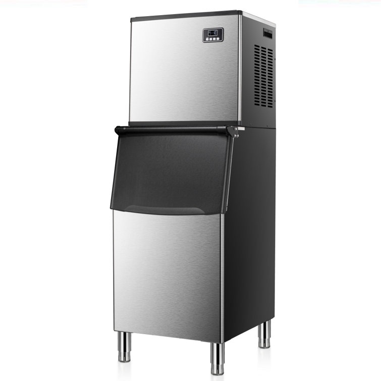 352Lb. Lb. Daily Production Cube Ice Freestanding Commercial Ice Maker ...