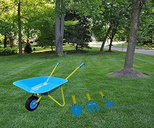 G & F Products G & F 10041 JustForKids Kids Wheel Barrel made of real ...