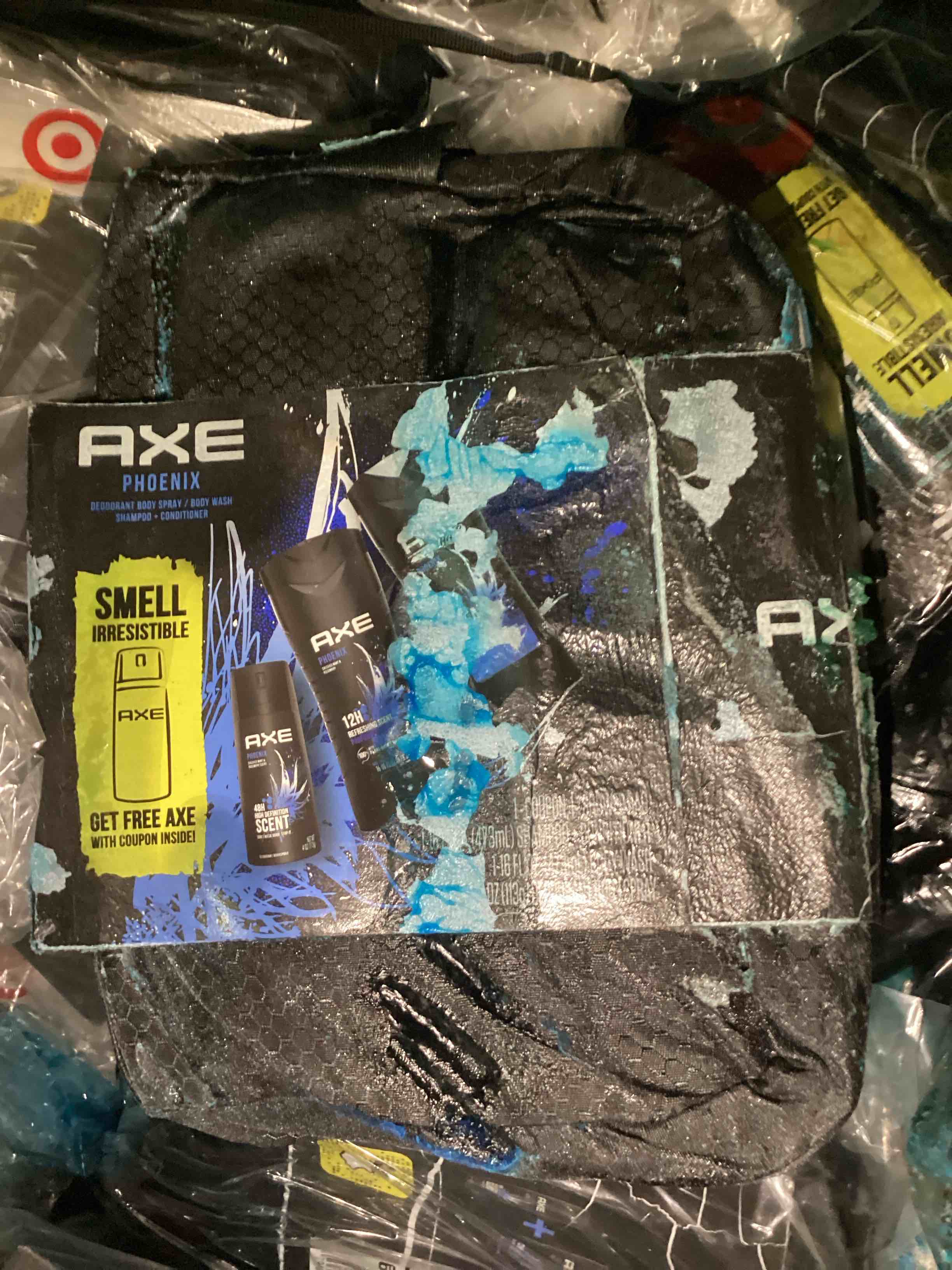 Pallet lot of Axe Travel Packs. Shampoo/Conditioner, body wash, body ...