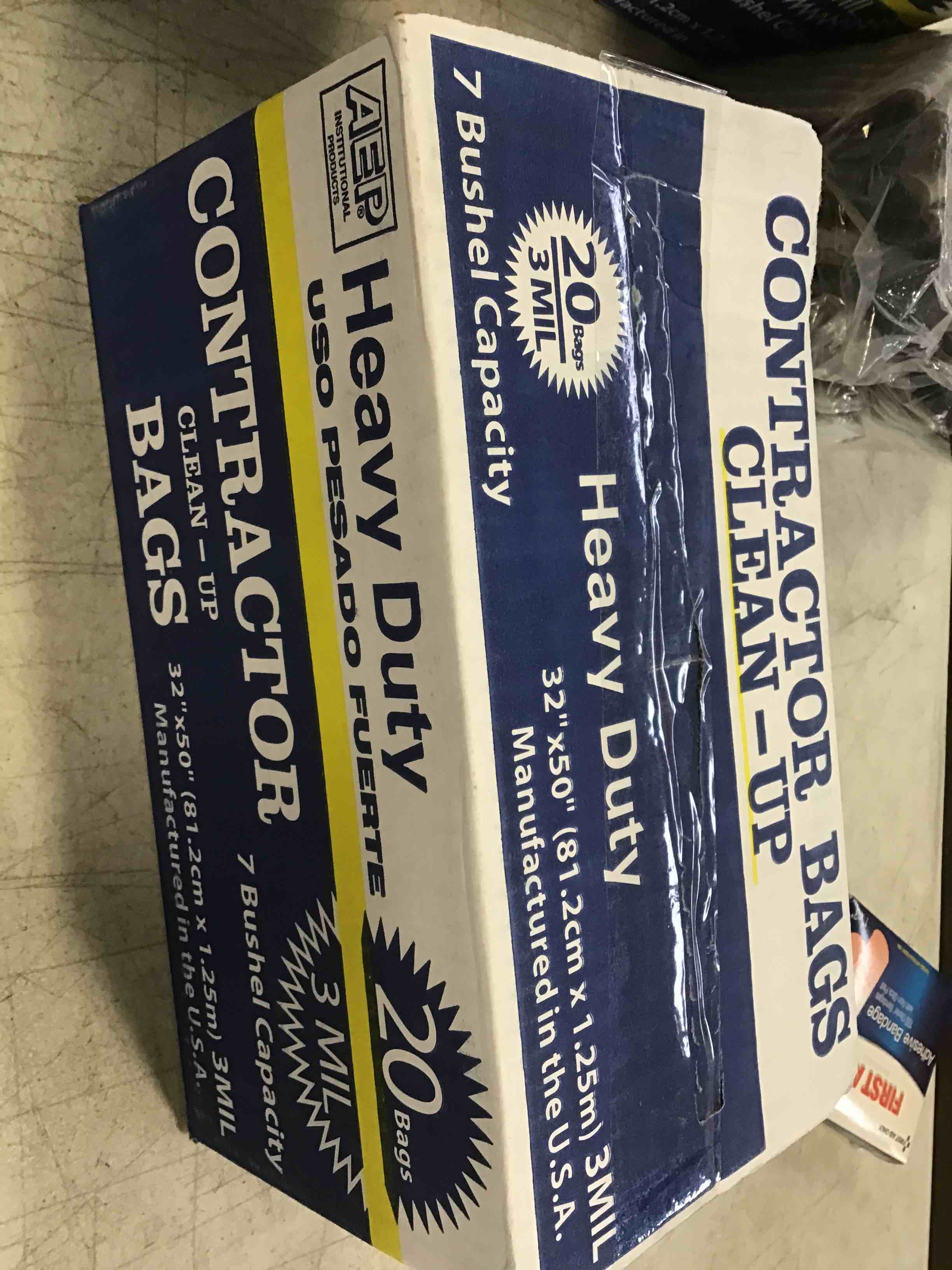 AEP Industries Inc. Heavy-Duty Contractor Clean-Up Bags, 55-60 Gal, 3 ...