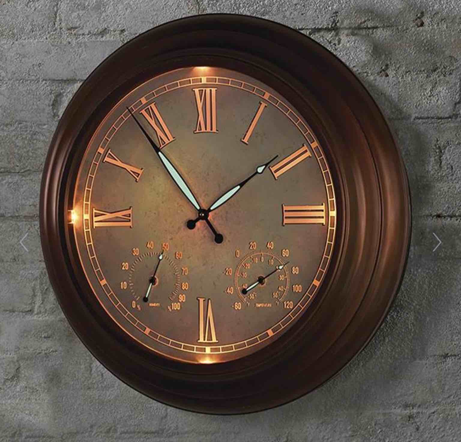 The 24" Outdoor Lighted Atomic Clock