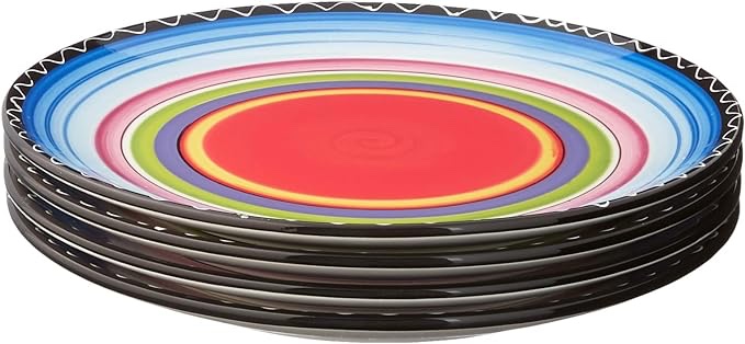 Certified International Tequila Sunrise Dinner Plate, 11-Inch, Assorted ...
