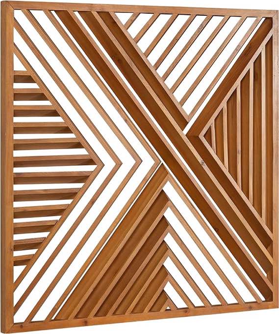 Kate and Laurel Barreda Decorative Wood Wall Plaque, 26 x 26, Natural ...