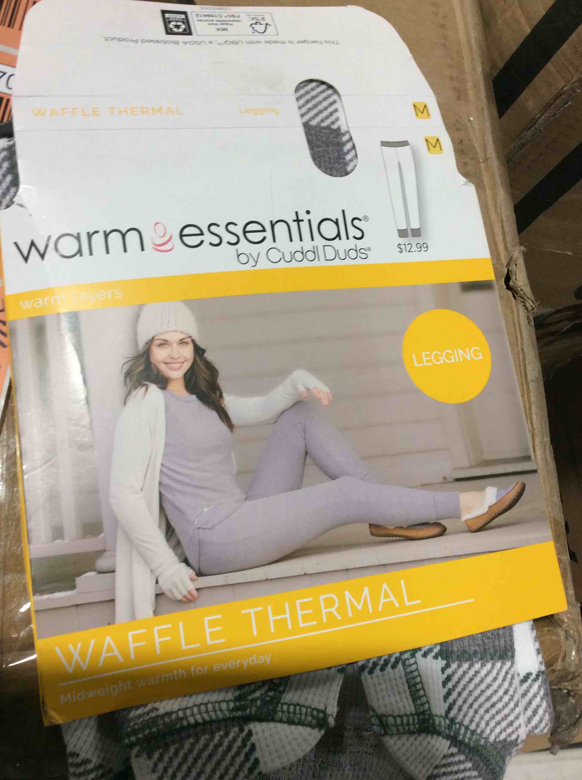 I’m essentials by cuddle duds waffle thermal leggings