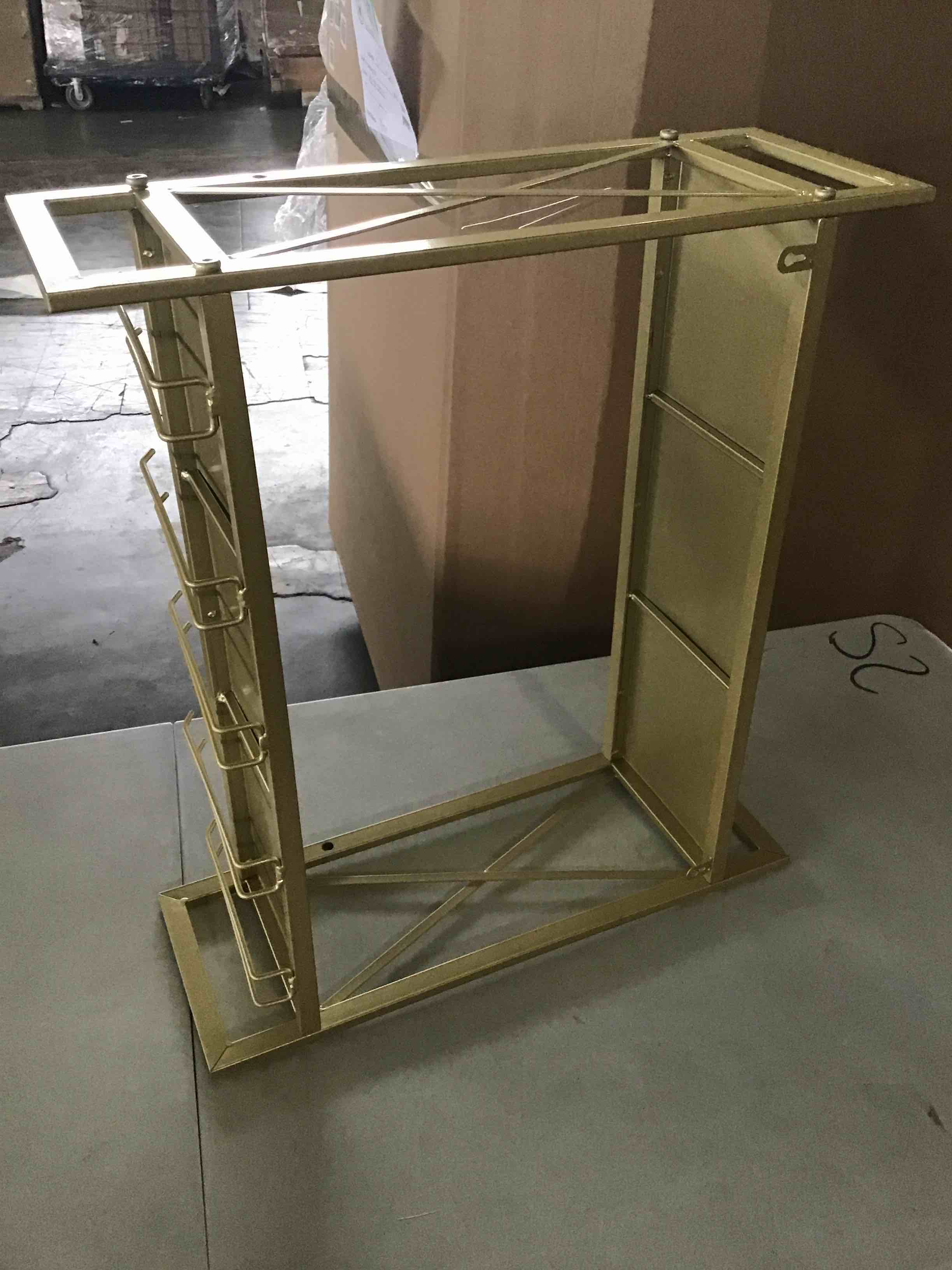 Golden display rack