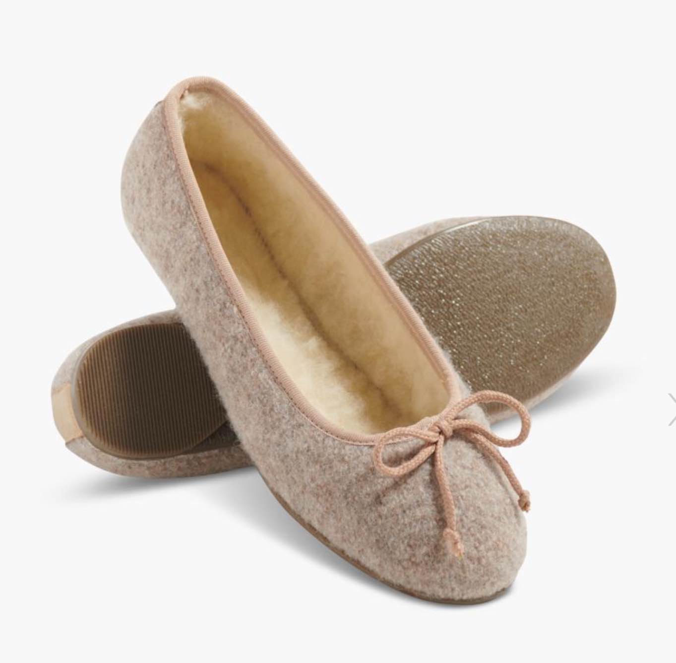 The Shearling Lined Indoor/Outdoor Ballet Slippers