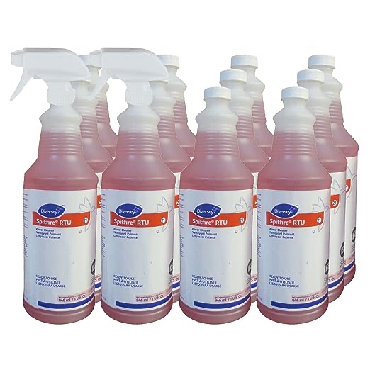 Johnson Diversey 95891789 Spitfire Power Cleaner, 32 Oz Spray Bottle ...