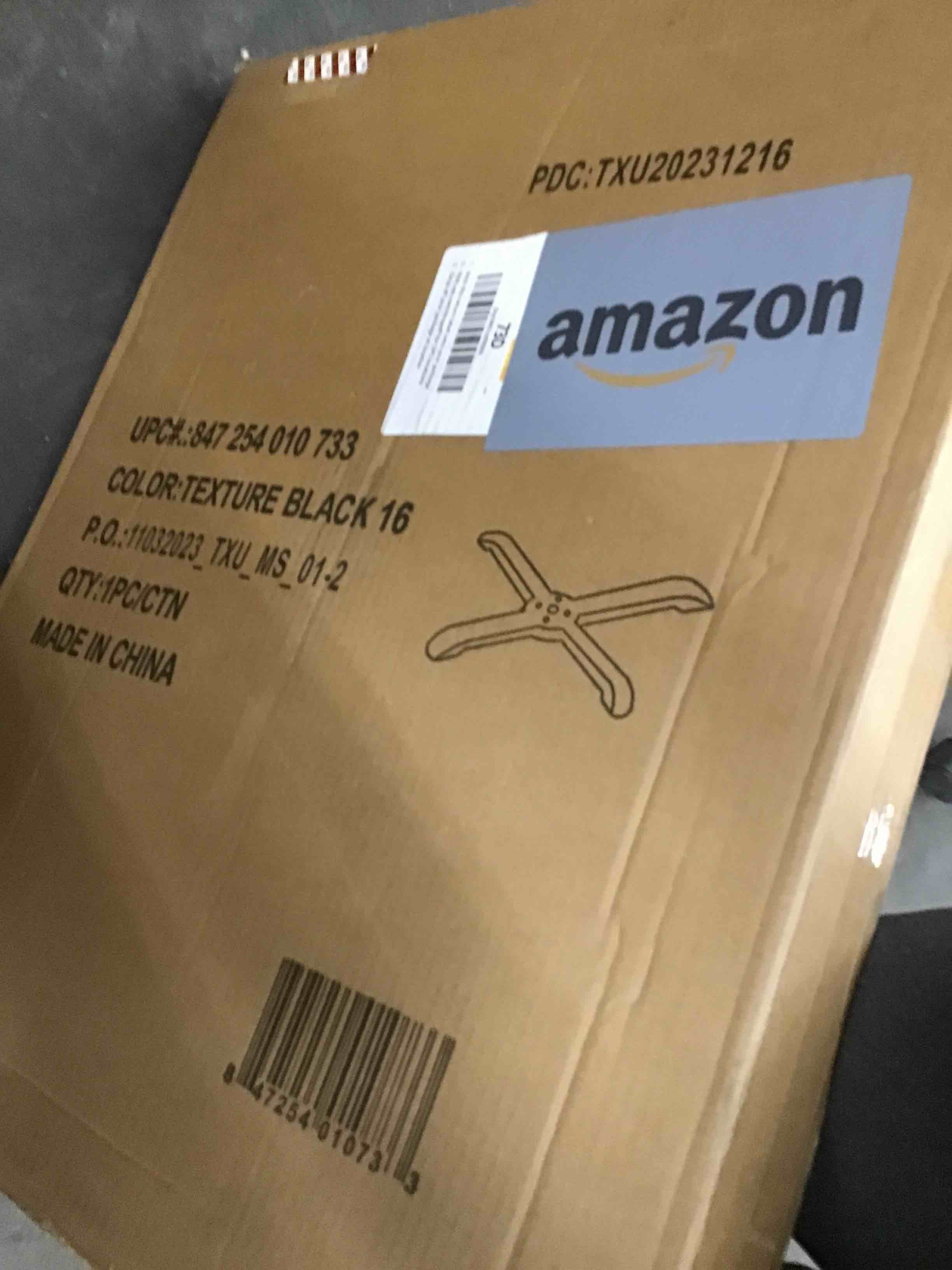 Textured Cast Iron Black Table Base 24" Across 3" Dia X-Base XU-T2430-BASE-GG