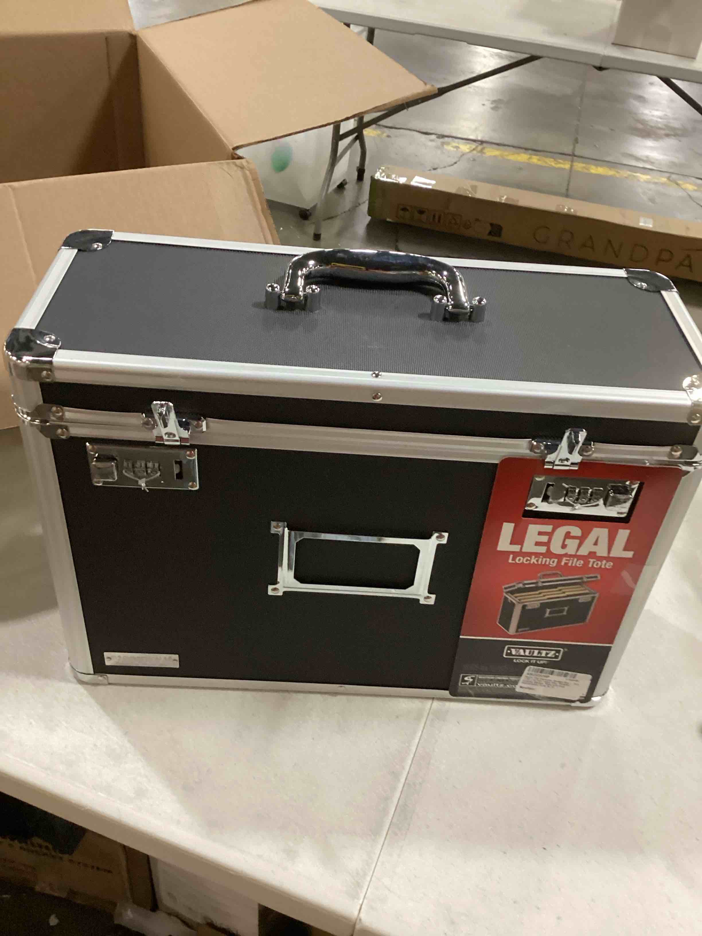 Vaultz File Organizer Box - 14 x 7.25 x 12 Inch Legal Size, Portable ...