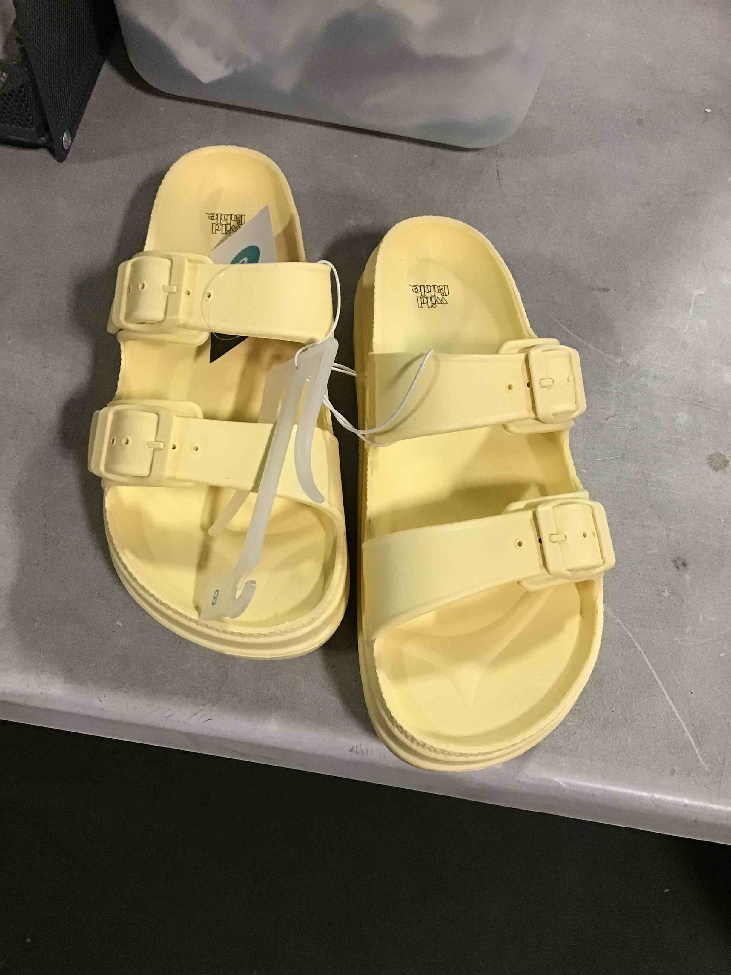 Women's Trixie Platform Sandals - Wild Fable™ Light Yellow 6