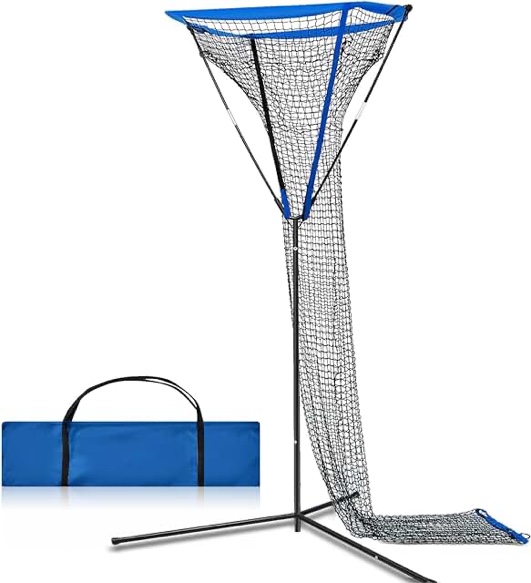 Meooeck 3 x 3 ft Volleyball Setter Trainer Net Adjustable Height, Ideal ...