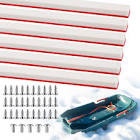 Poen 6 Pcs Snow Sleds Runner Kit with 35 Pcs Screw for Easy Snowboard ...