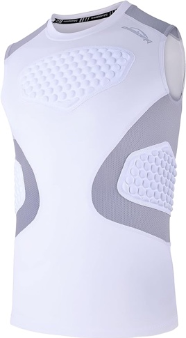 COOLOMG Youth Baseball Chest Protector Padded Compression Shirt ...