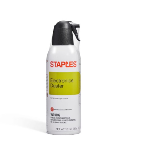 Staples Electronics Air Duster, 10 oz. (pack 12)