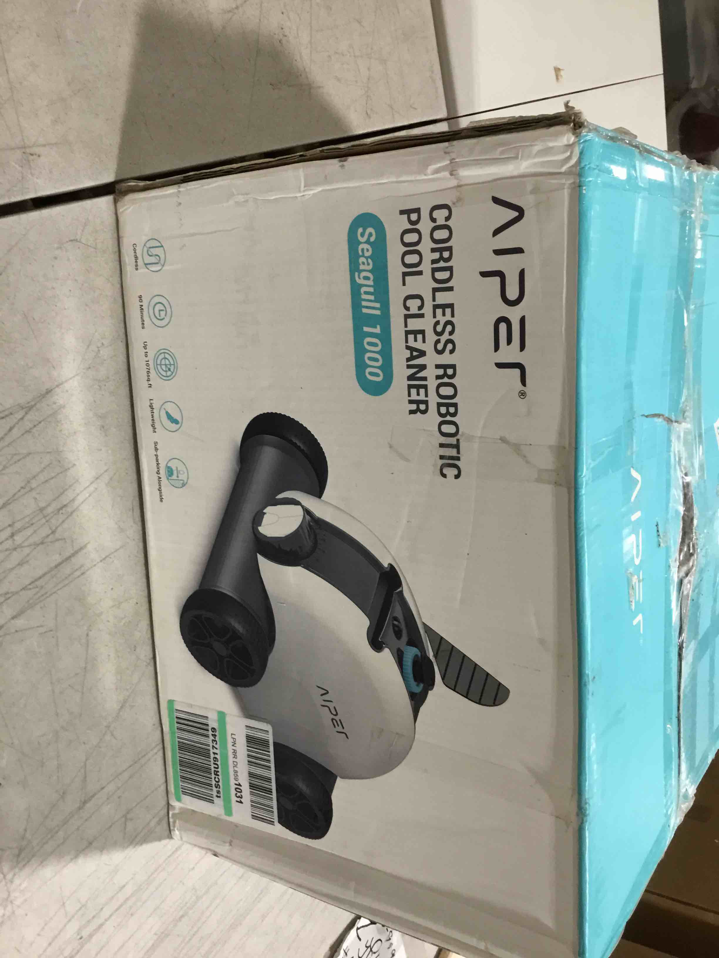 AIPER SMART Cordless Automatic Pool Cleaner, Rechargeable Robotic Pool ...