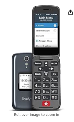 LIVELY Jitterbug Flip2 - Flip Cell Phone for Seniors - Not Compatible ...
