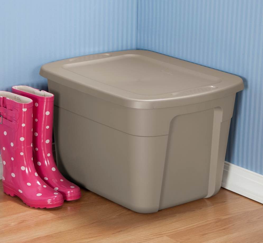 18gal Storage Tote Gray - Room Essentials™