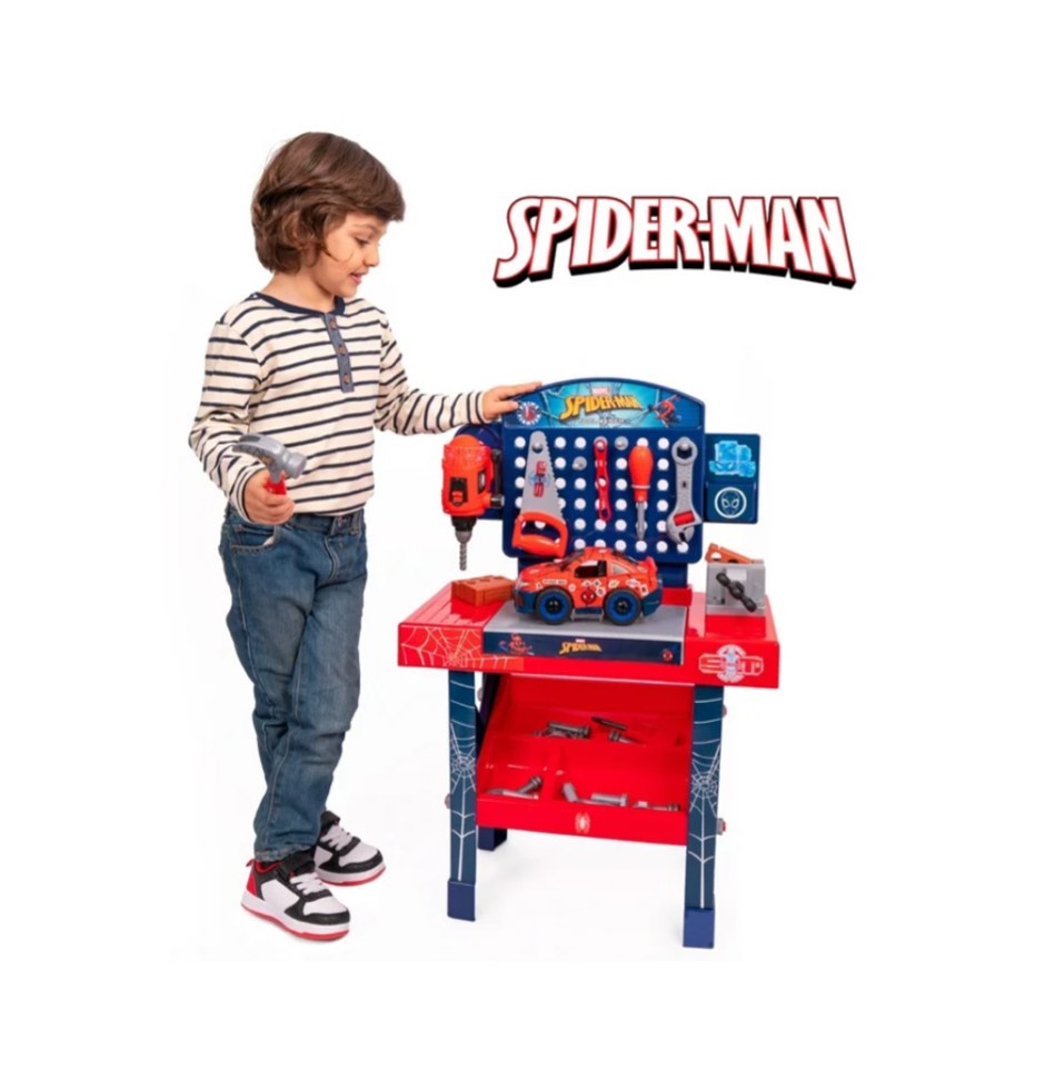 Spider-Man Tool Bench Playset with Take Apart Car