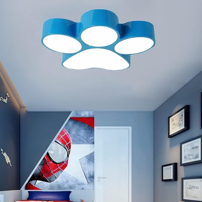CODOMI Children Room Dog Paw Flush Mount Ceiling Light Fixture Cartoon ...