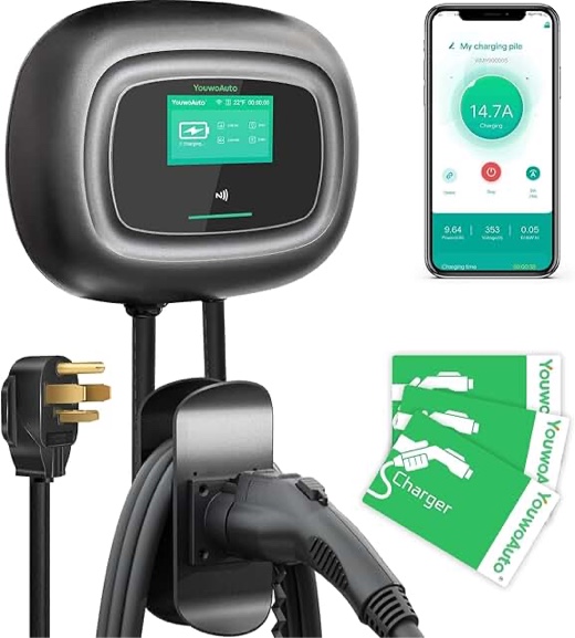Flex Level 2 EV Charger Home Electric Vehicle Charger,Cable Indoor ...