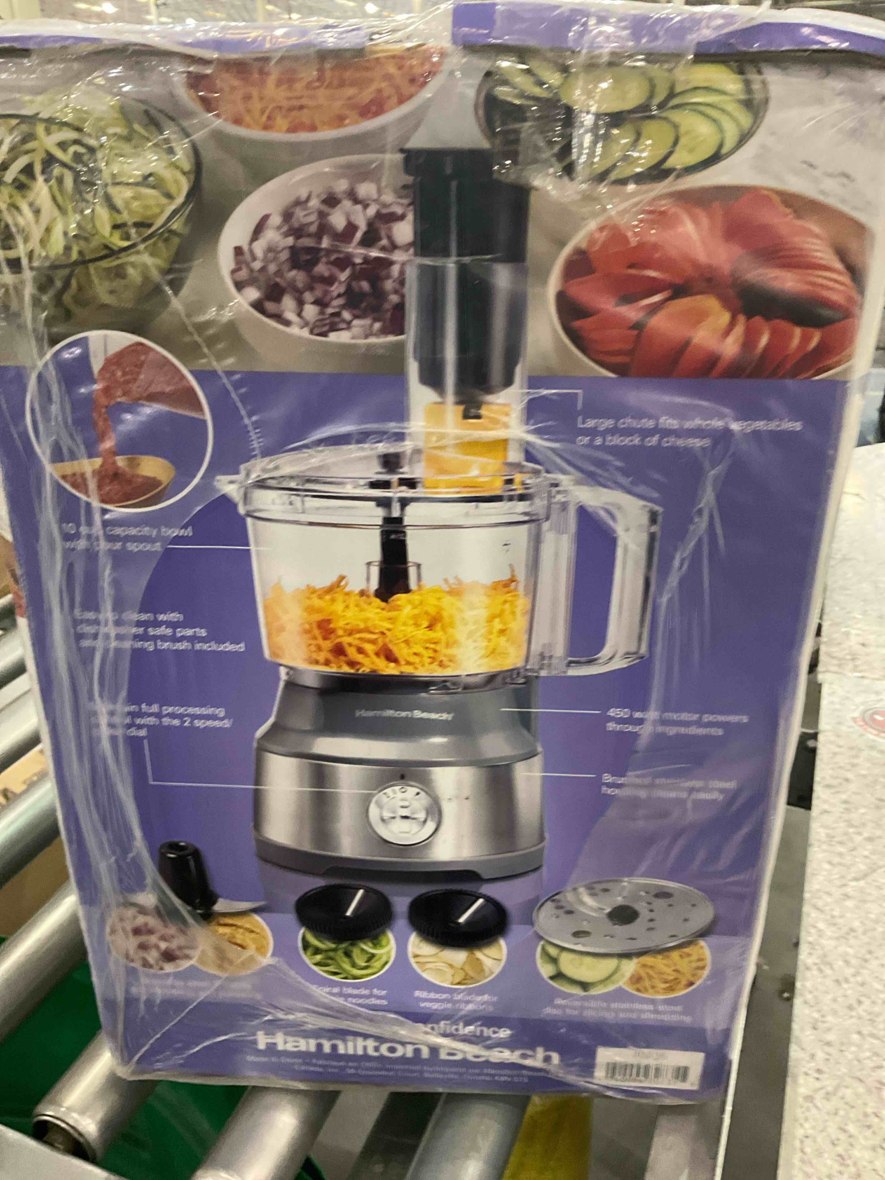 Hamilton Beach Food Processor & Vegetable Chopper for Slicing ...