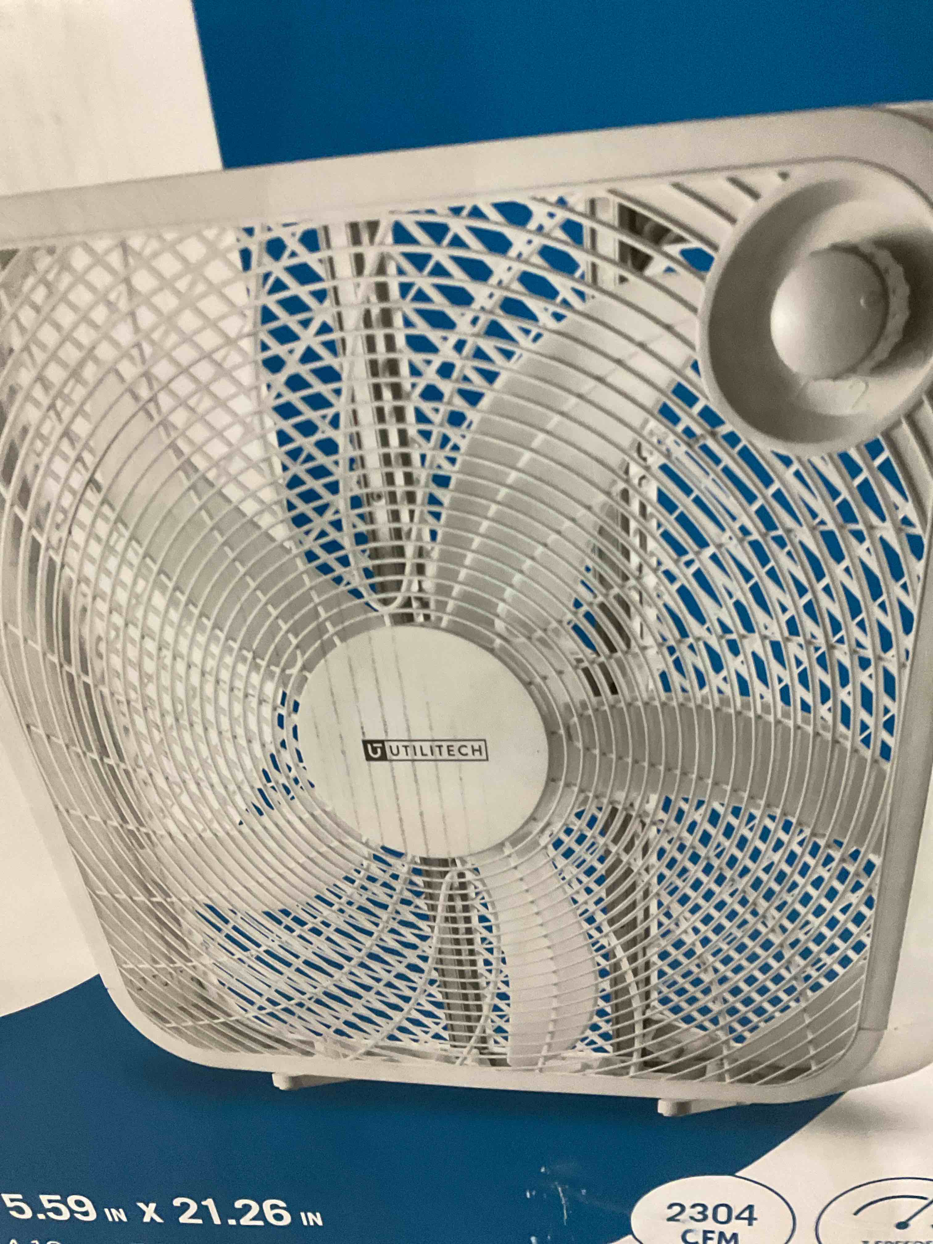 utilitech 20in box fan
