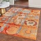 Eddins Orange Area Rug