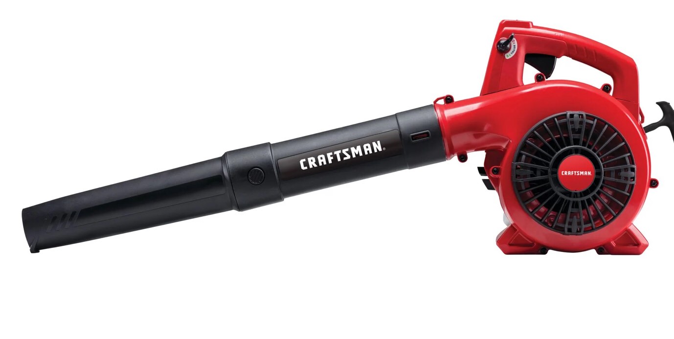 CRAFTSMAN Gas Powered Leaf Blower, Handheld Gas Blower, 200MPH, 25cc, 2 ...