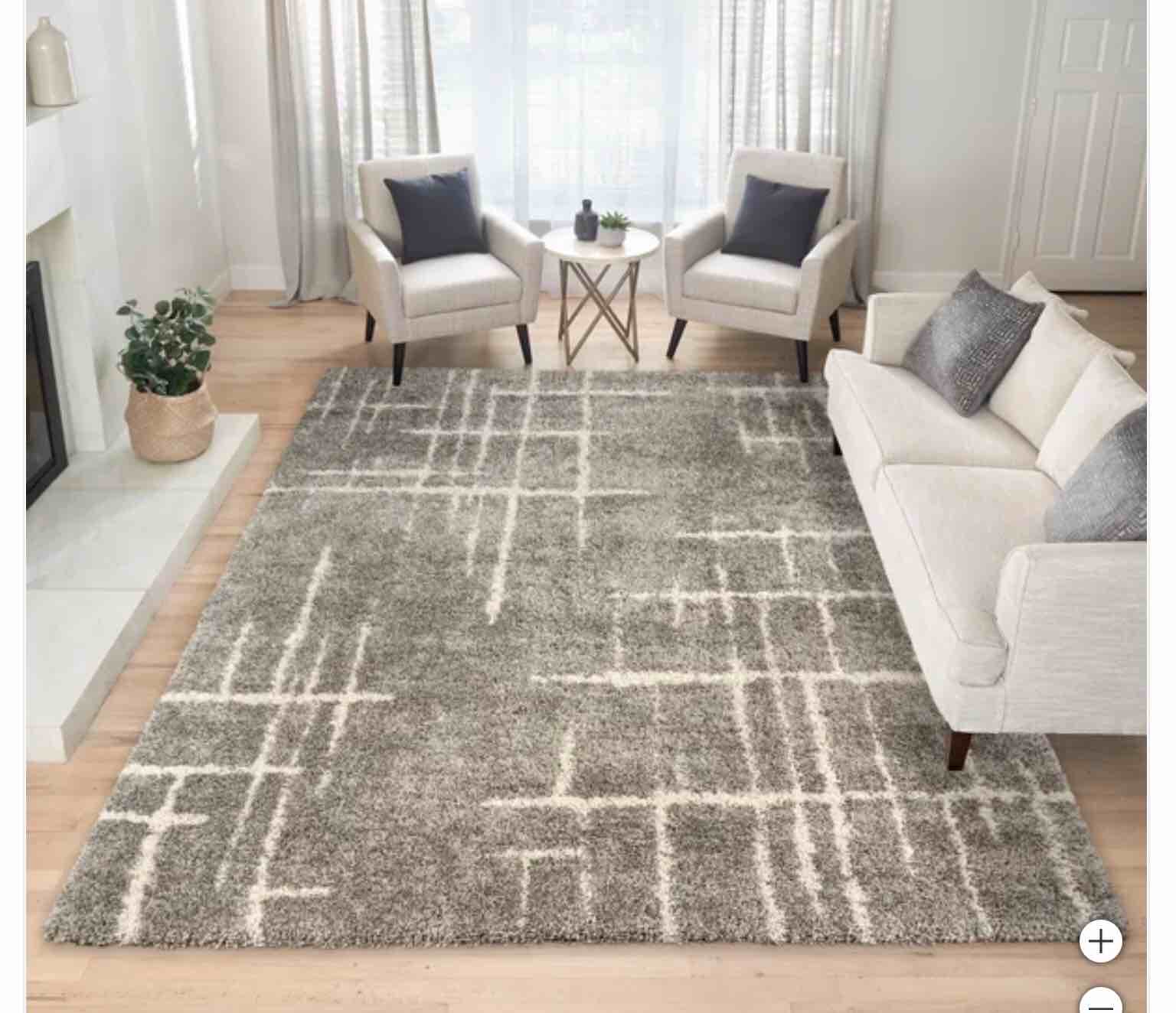 Thomasville Marketplace Luxury Shag Rugs, Meara Size 5ft 3in x7ft 5in