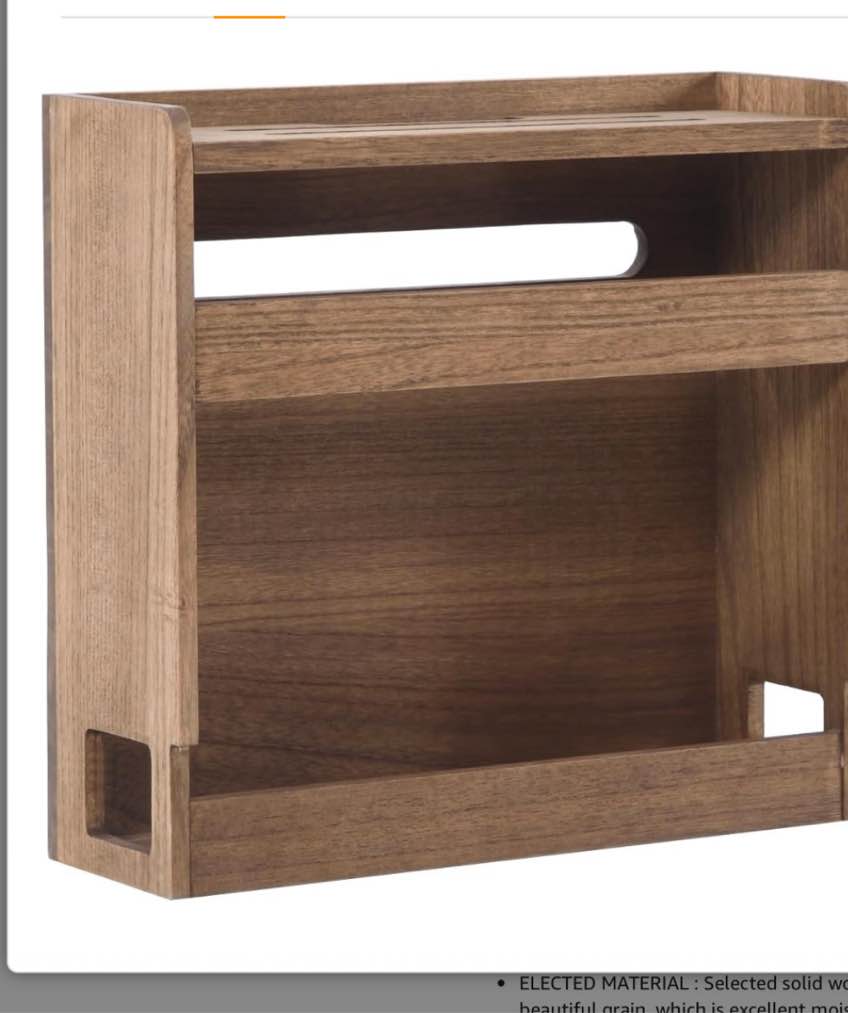 KIRIGEN Wireless Router Storage Box Multi Layer Router Organizer Shelf ...