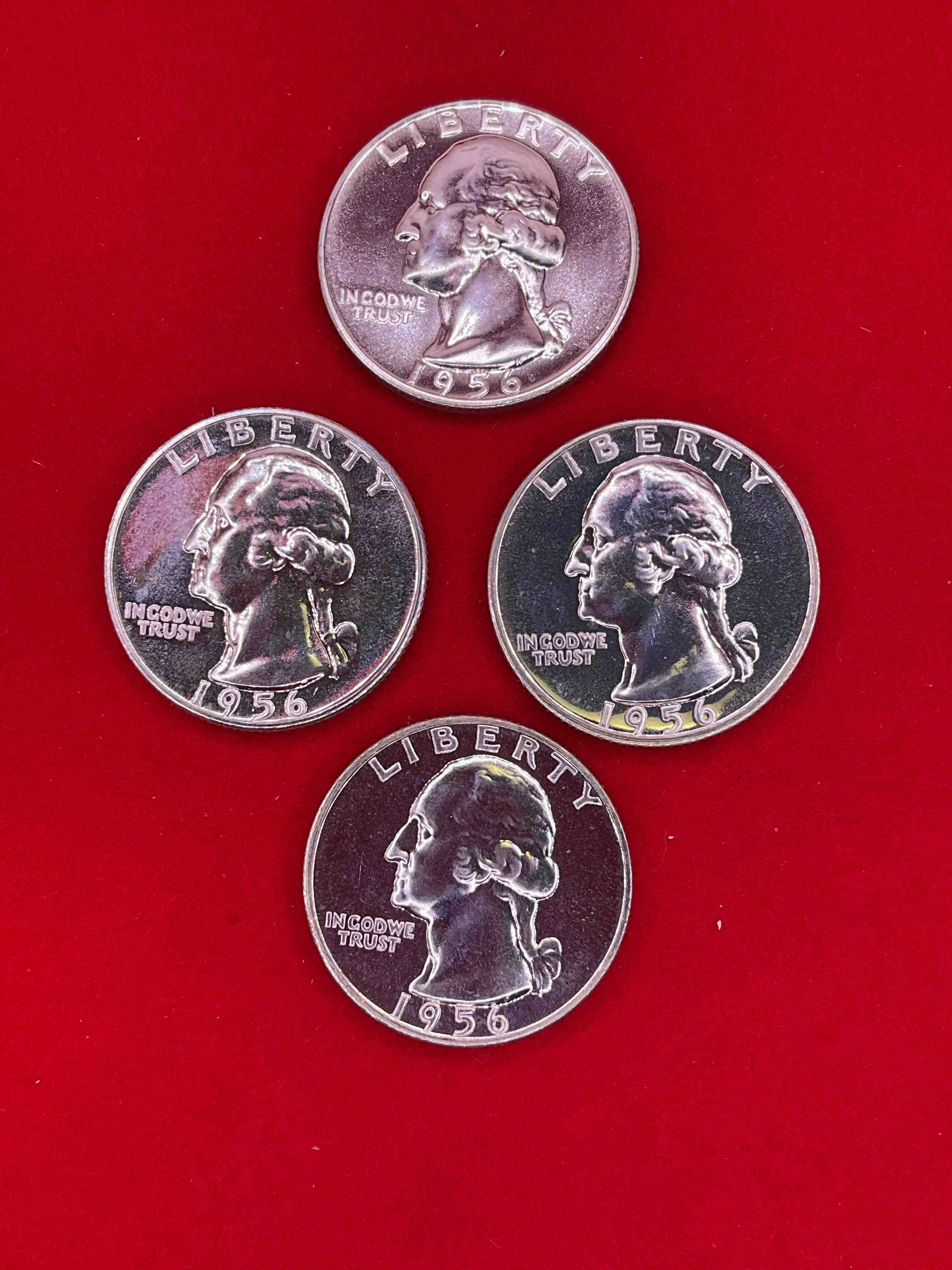 George Washington 1956 Uncirculated Silver! Pre 1965 U.S. Quarter ...