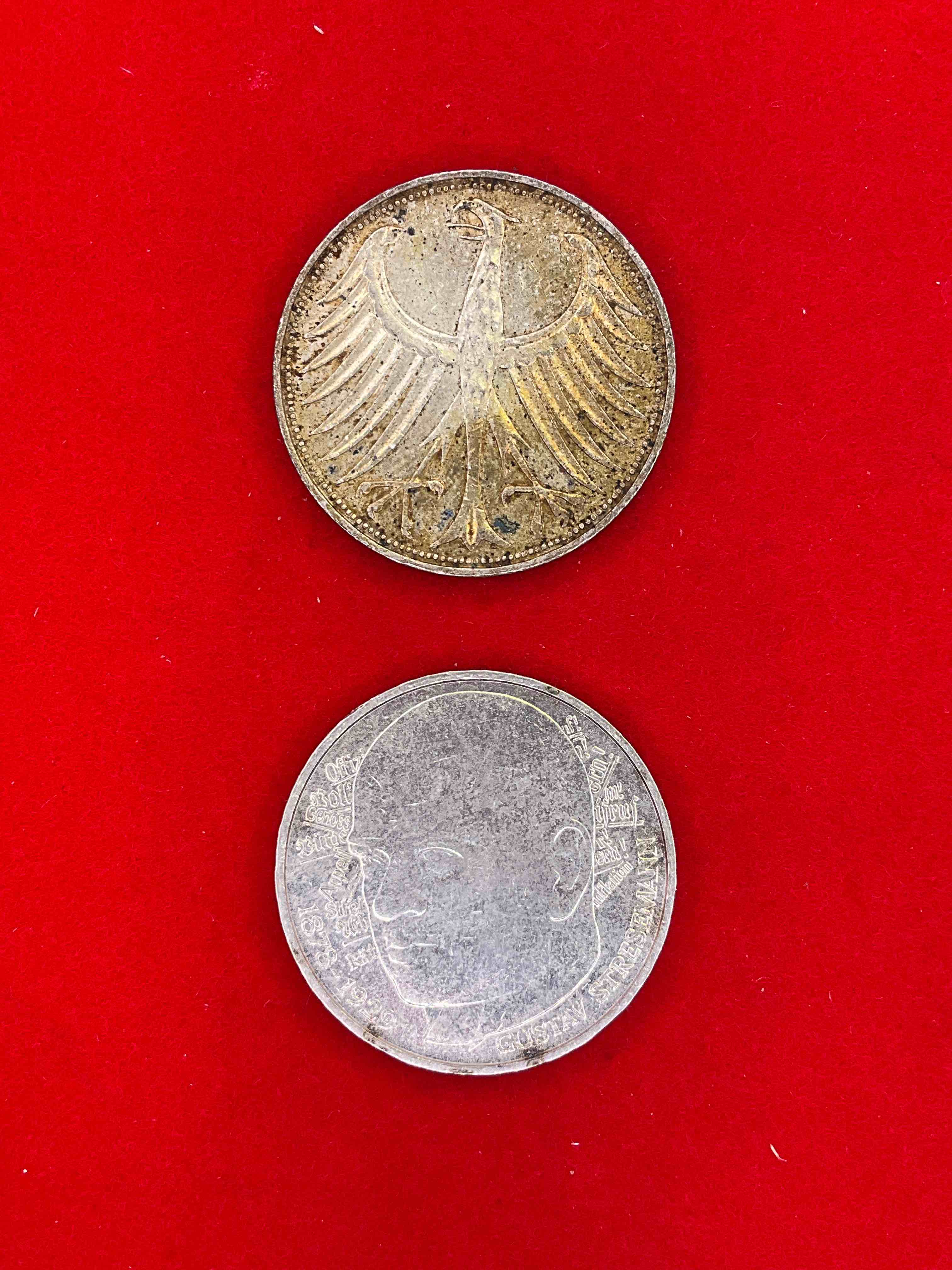 Vintage German Silver! Here Are Two Stunning Vintage Silver Coins From ...