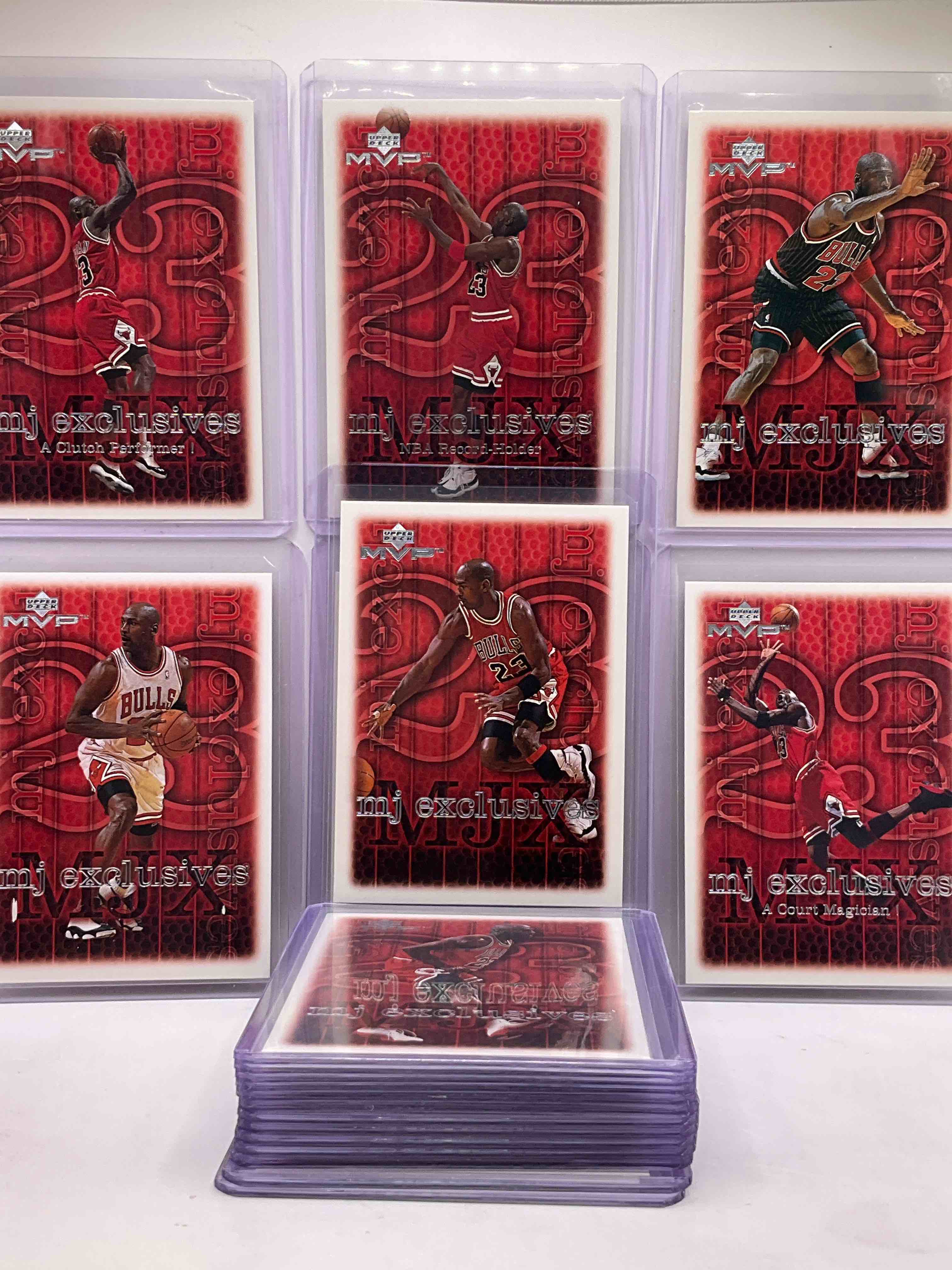 MJ Exclusives Red Commemorative Cards! Upper Deck MVP Cards ...